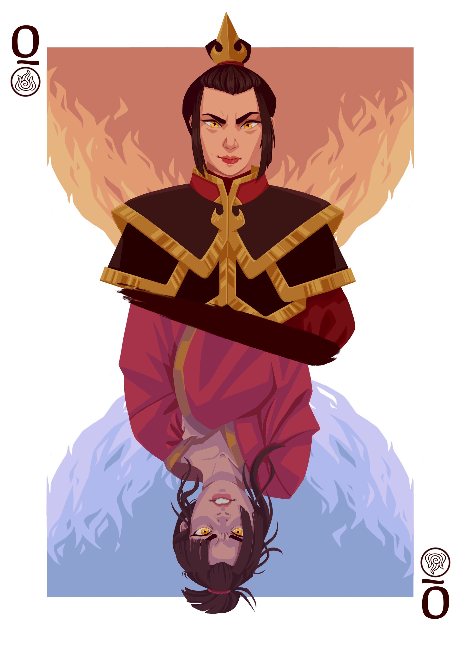 ArtStation - ATLA Fire Queen Card