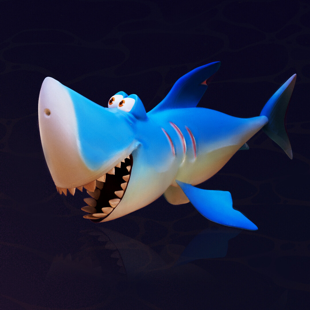 ArtStation - Cartoon Shark 3D