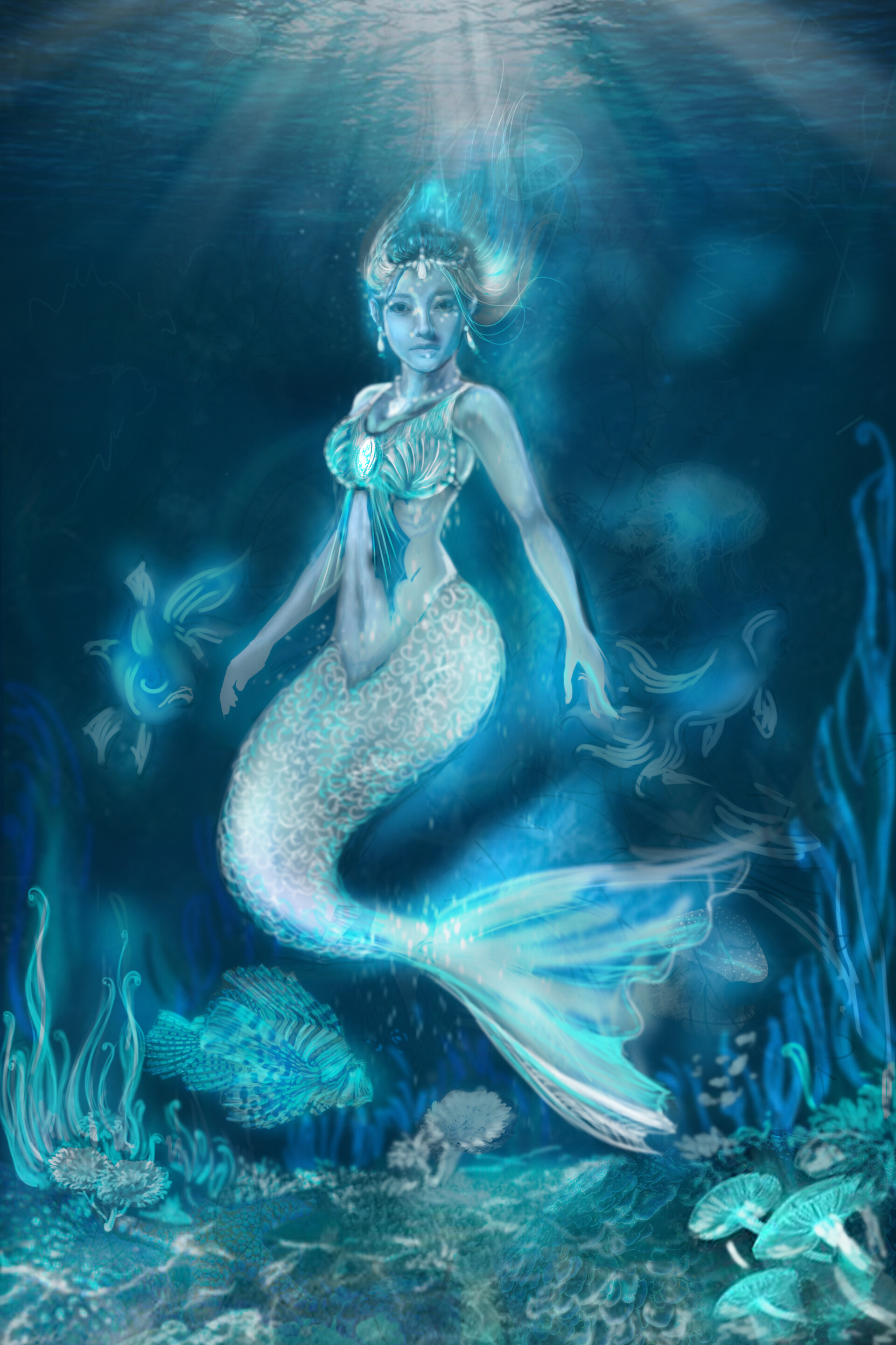 Artstation Mermaid Concept Art Wip