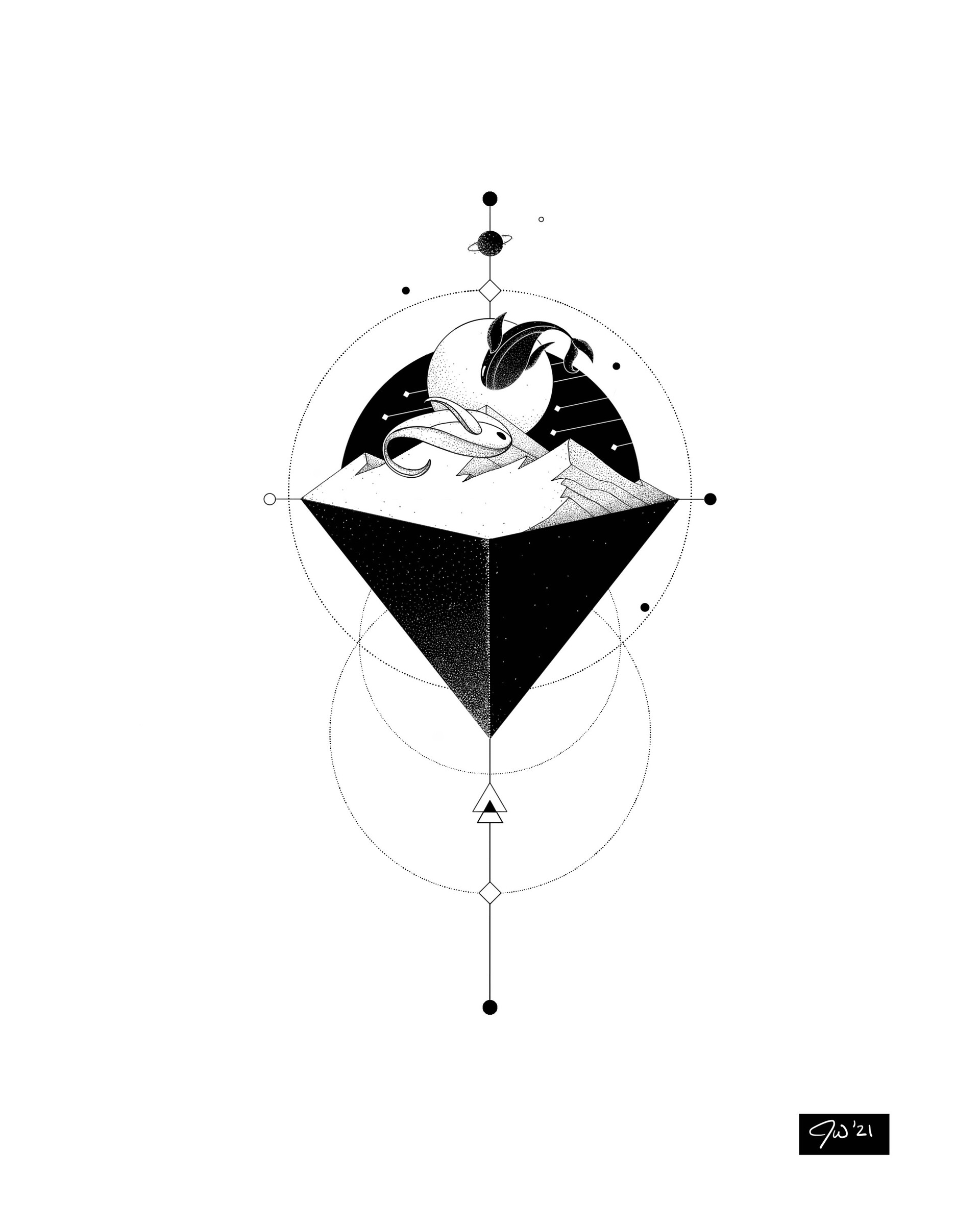 ArtStation - Geometric Island 02 -- Sky Whales