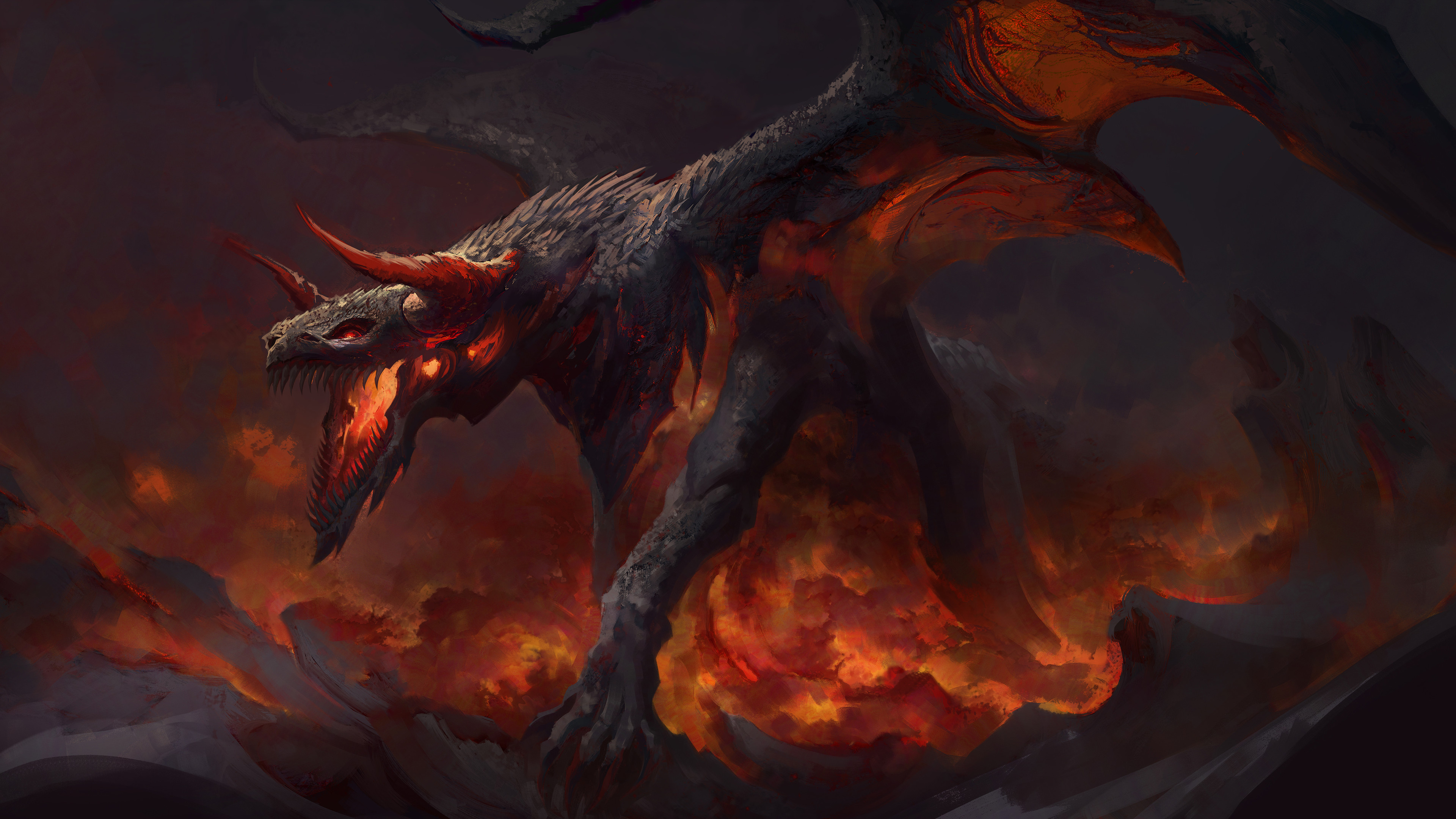 Volcanic Dragon by Richard Lay : r/ImaginaryDragons