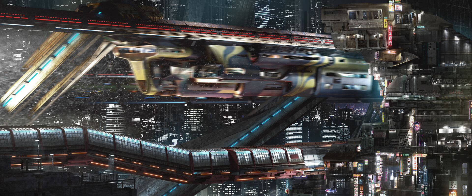 ArtStation - Sci-fi Train Station