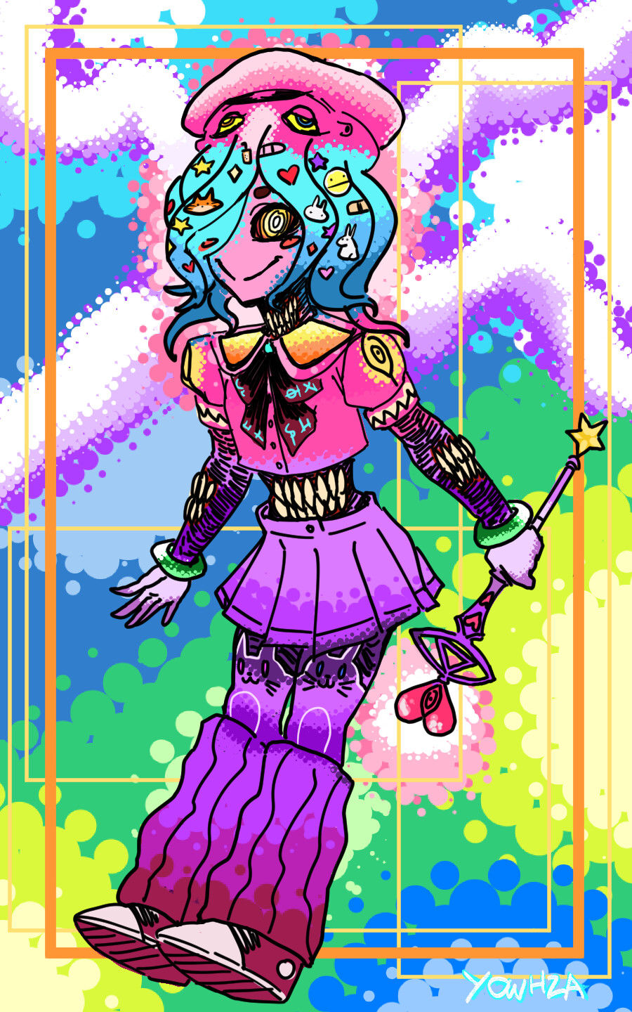 ArtStation - Psychedelic Eldritch Magical Girl