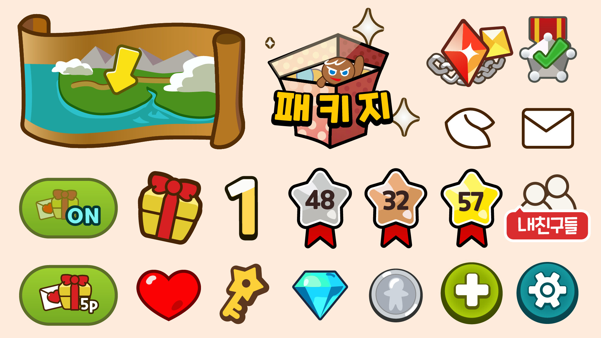 Forchemirt - Cookie Run for Kakao main interface Mock up