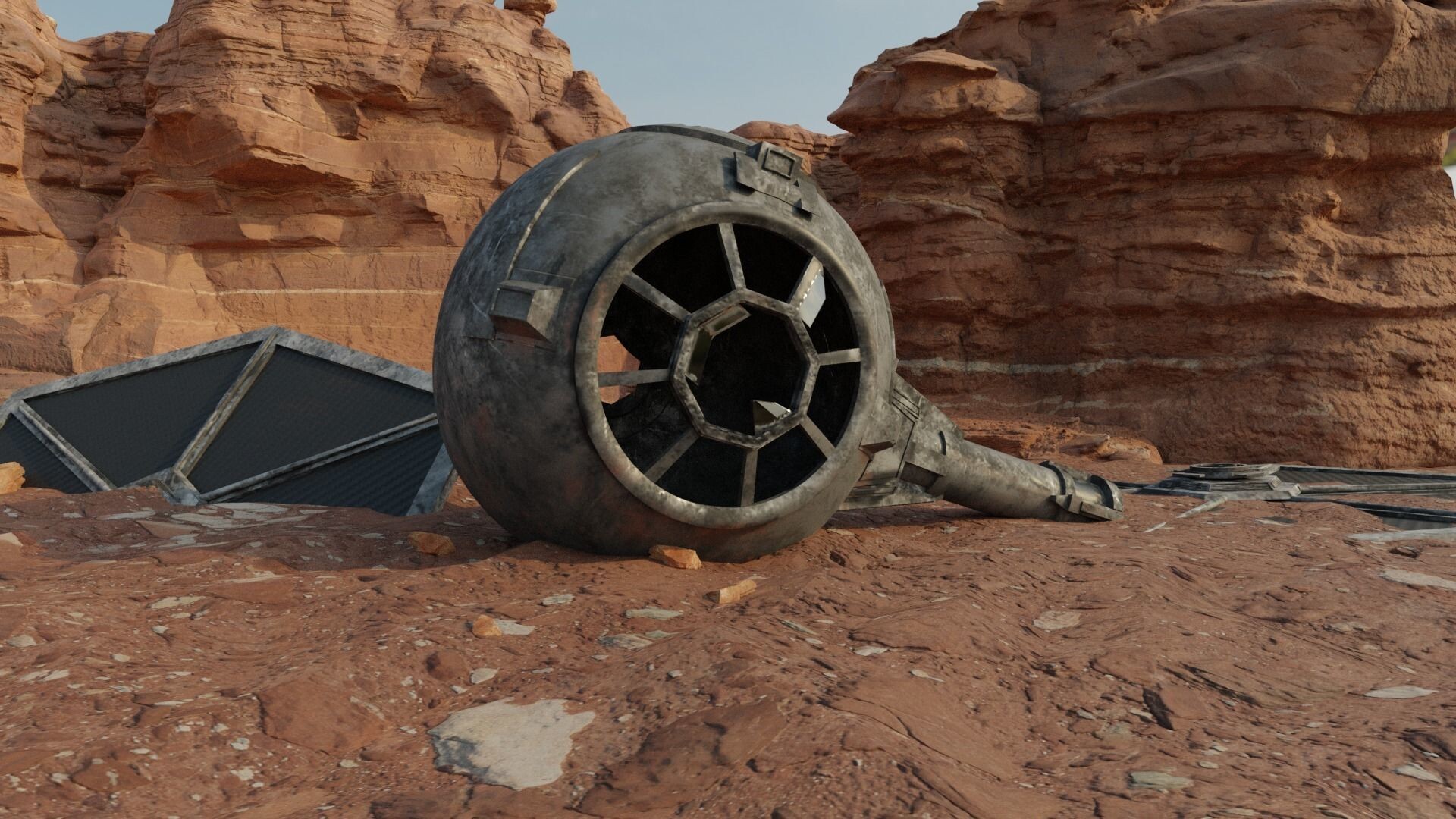 DeunanK - Crashed Tie Fighter