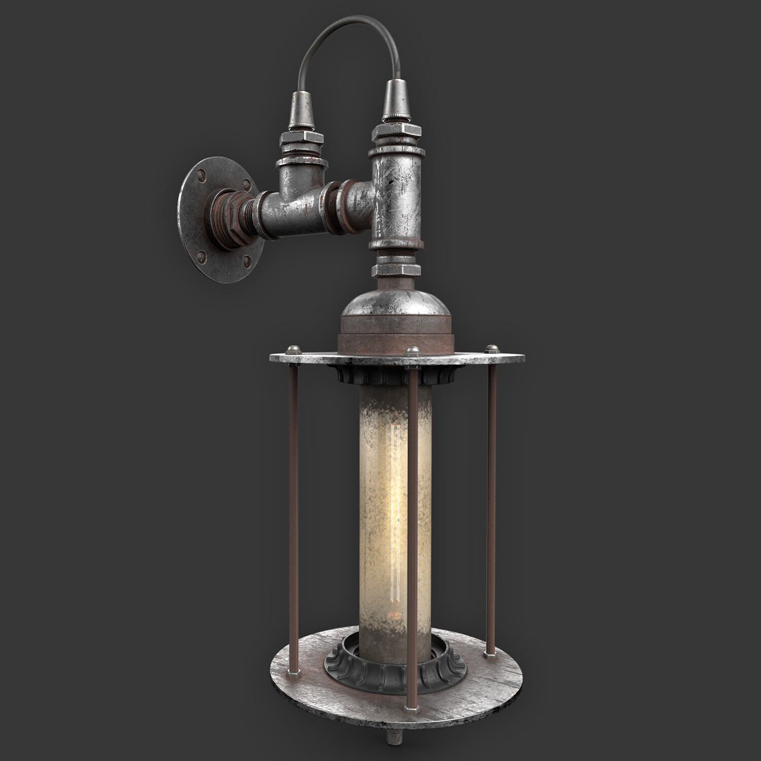 ArtStation - Old Rusted Lantern