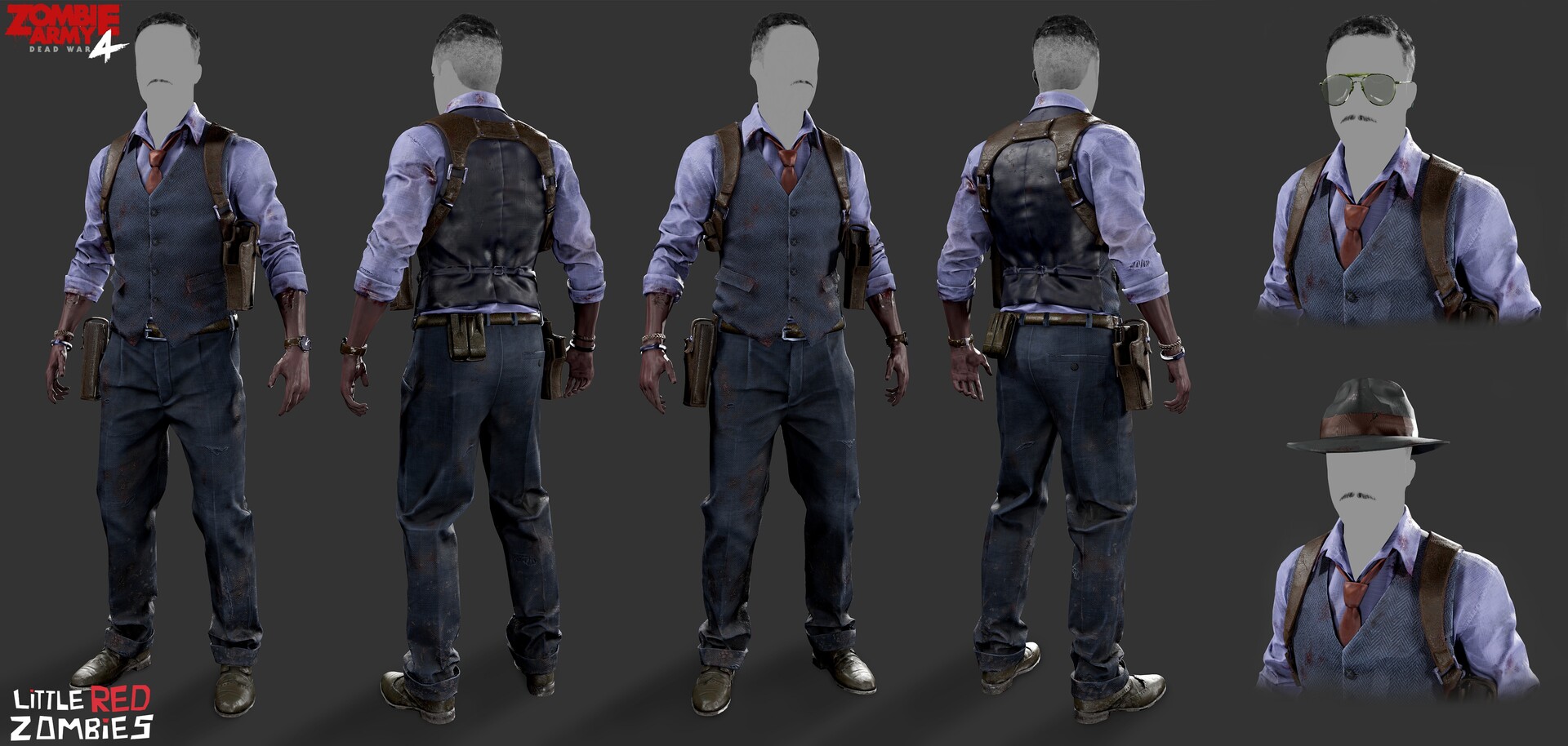 LITTLE RED ZOMBIES - Josiah Detective - Zombie Army 4