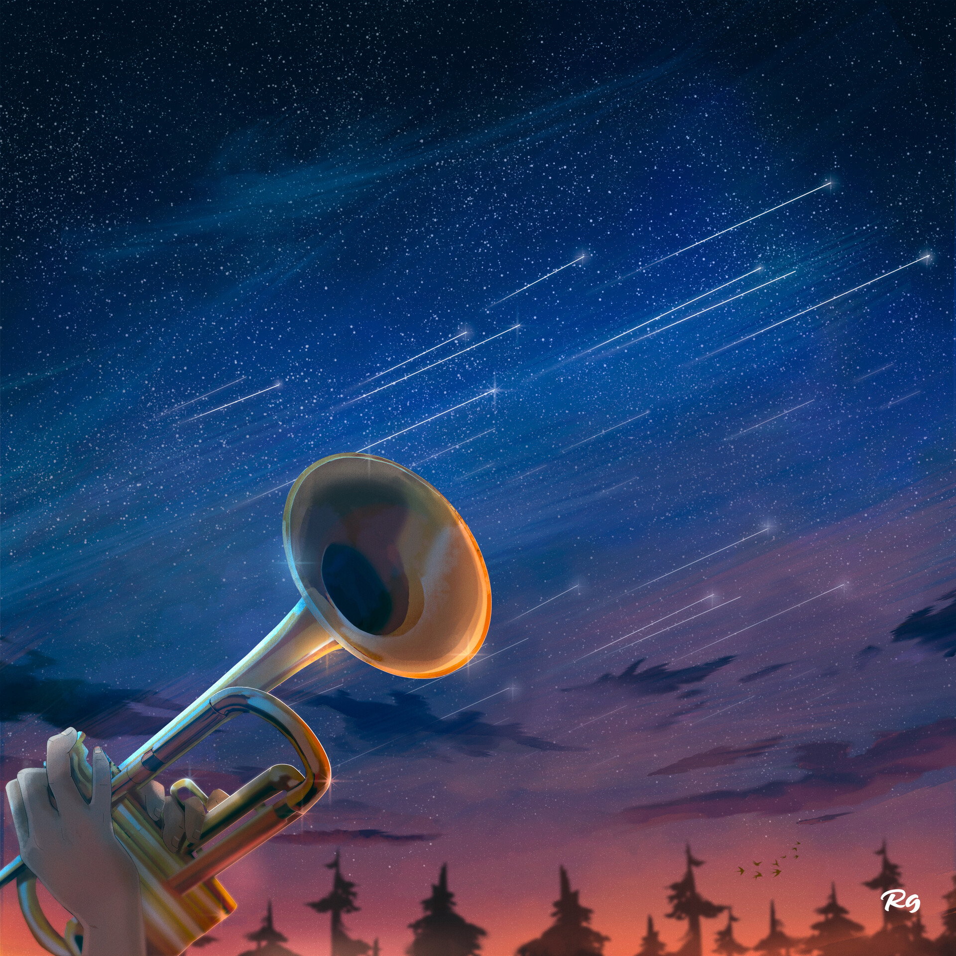 ArtStation - lofi chill artwork "Kaleidoscope"