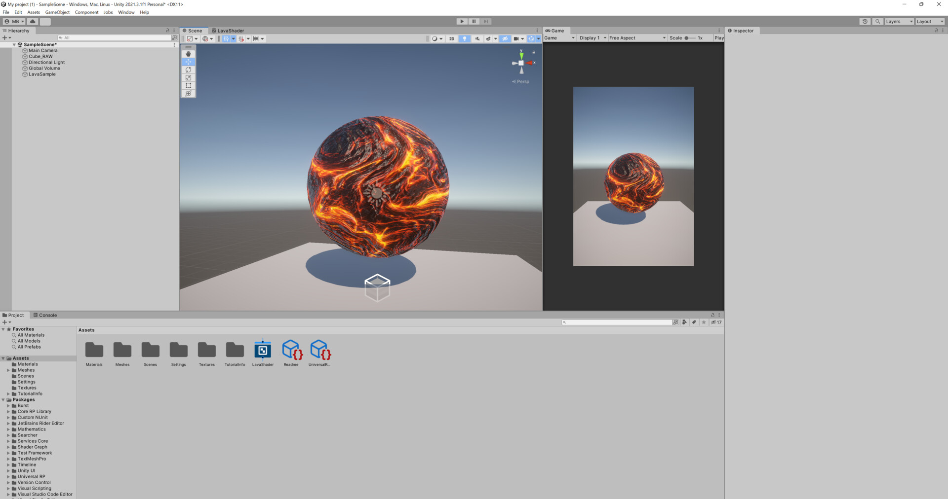 Mark Braasch - Unity Lava Shader + Material