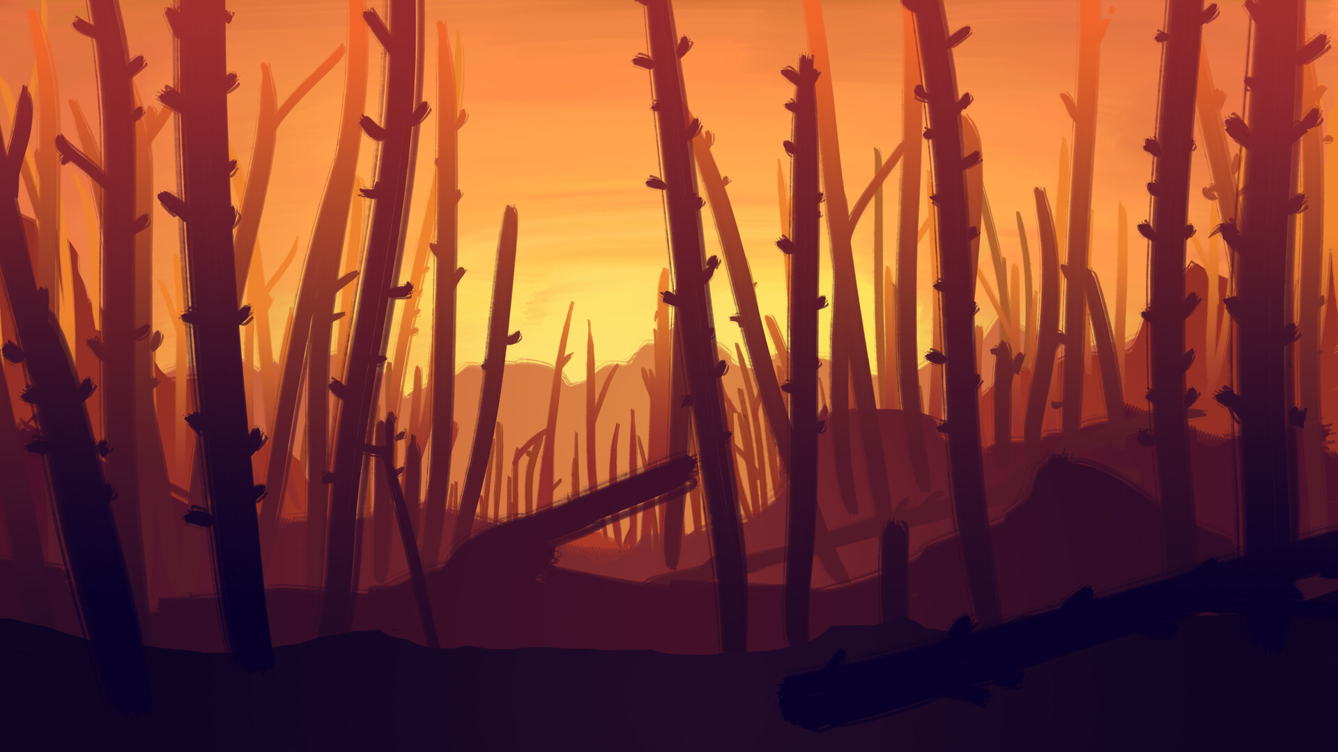 ArtStation - Firewatch Forest