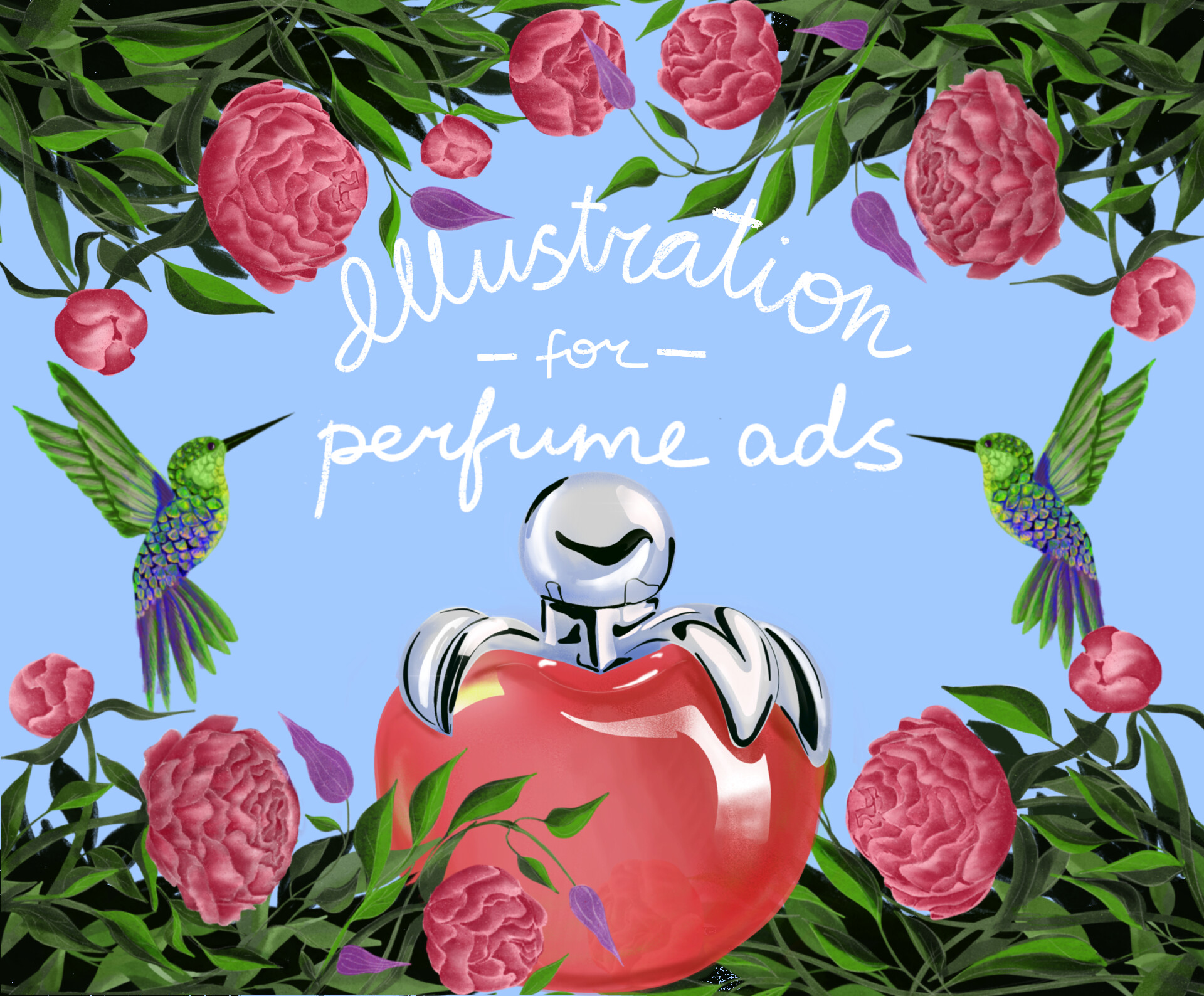 ArtStation - Illustration for perfume ads