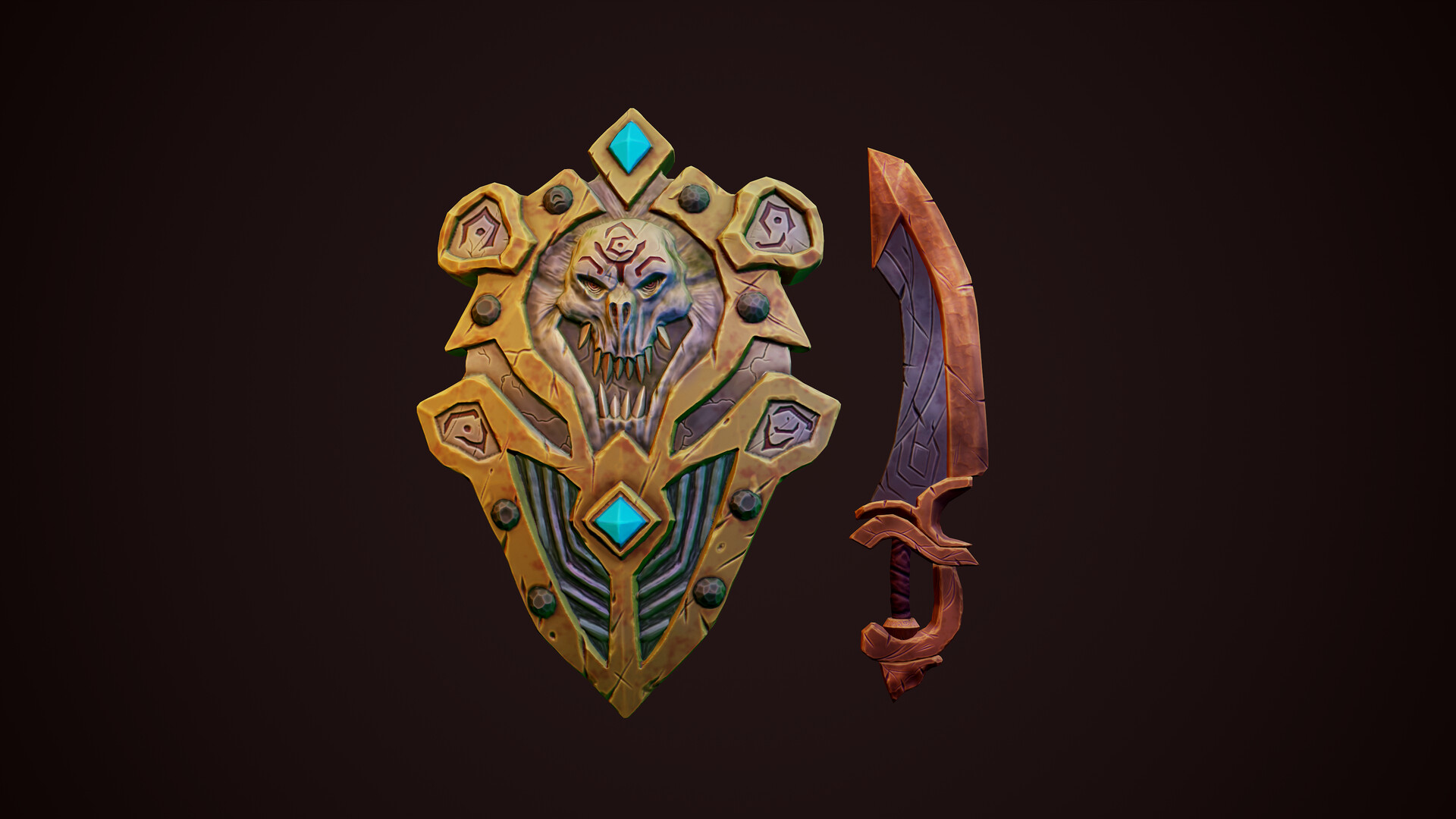 ArtStation - Stylized Shield