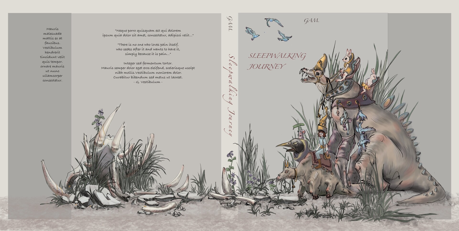 ArtStation - Book cover illustration