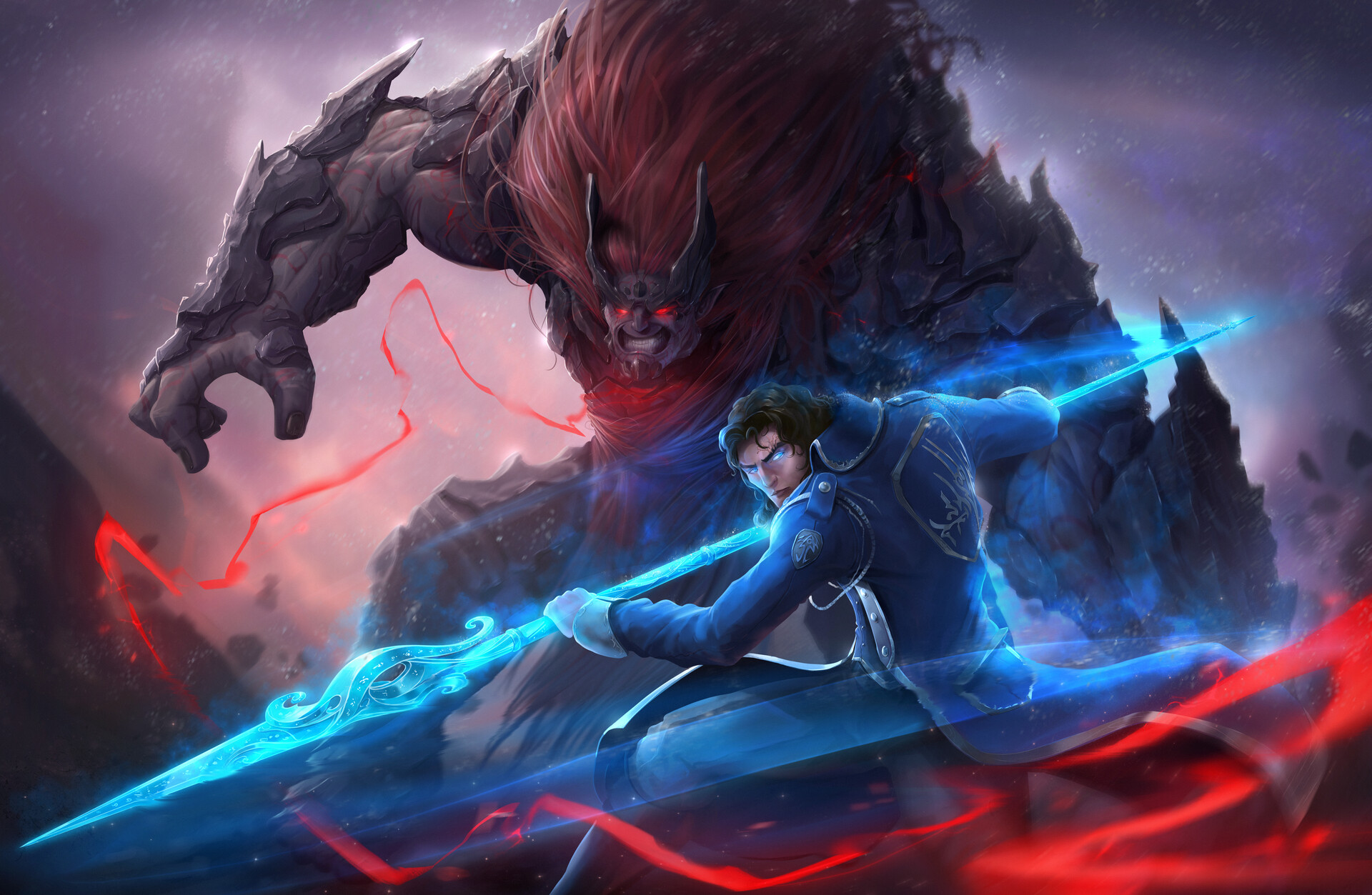 Kaladin vs The Pursuer Art. : r/Stormlight_Archive