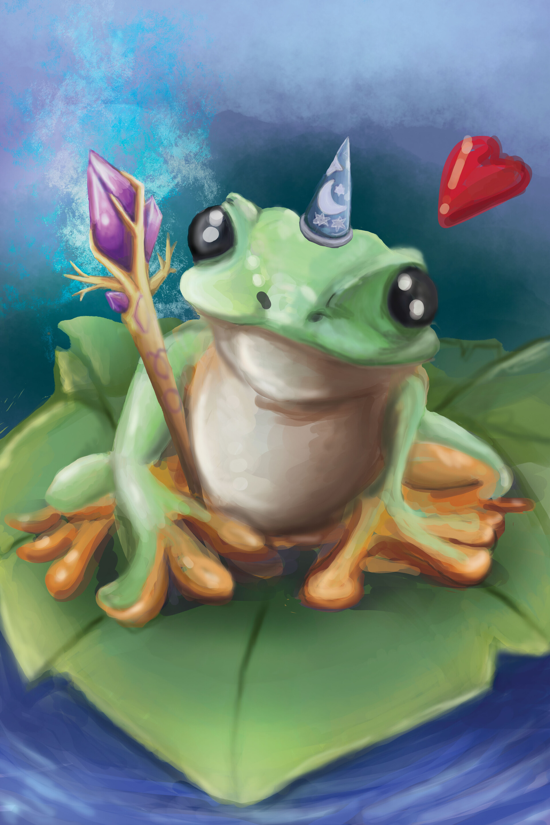 ArtStation - frog wizard