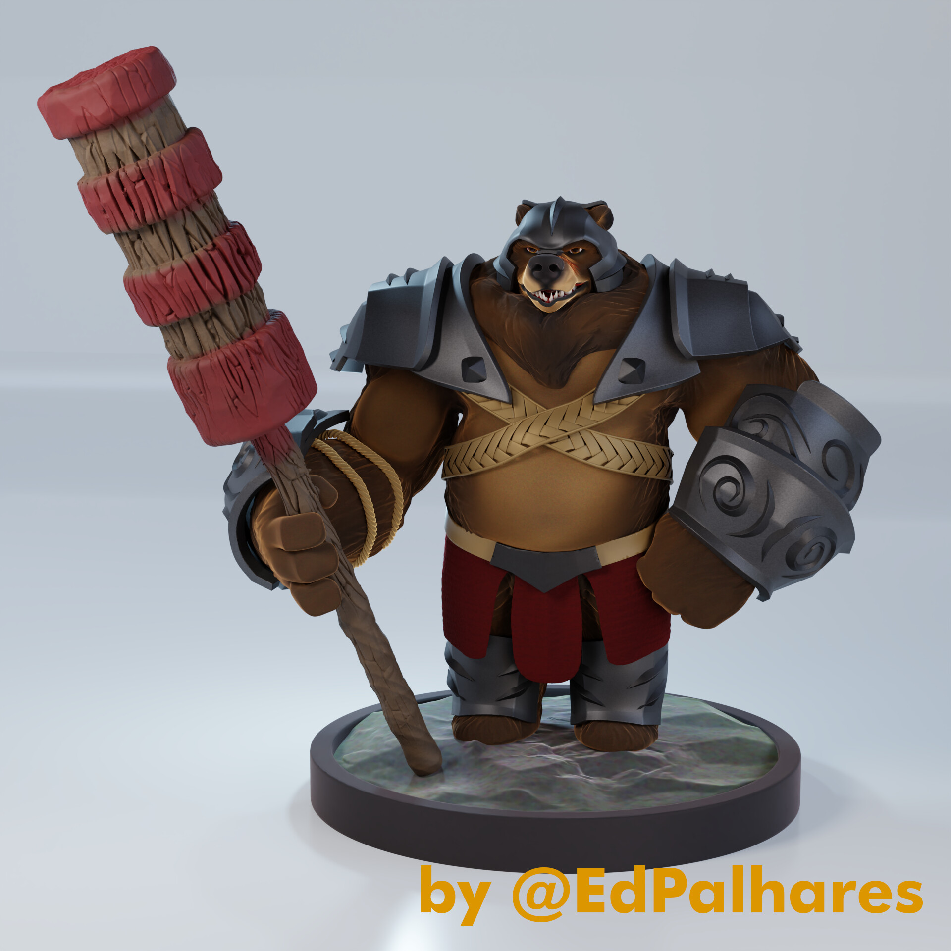 ArtStation - Boo Boo - The Warrior Werebear