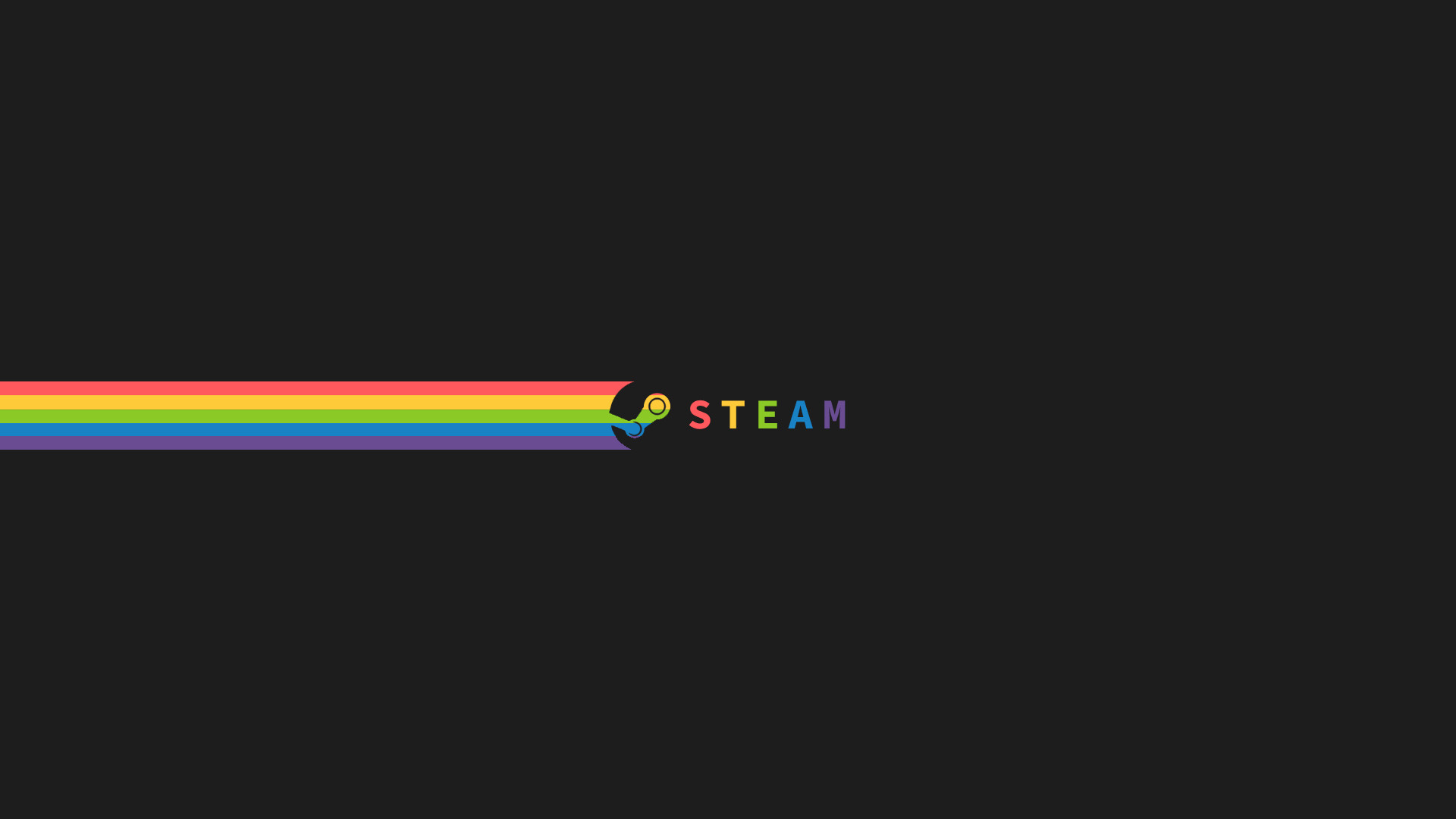 ArtStation - Steam rainbow minimalism