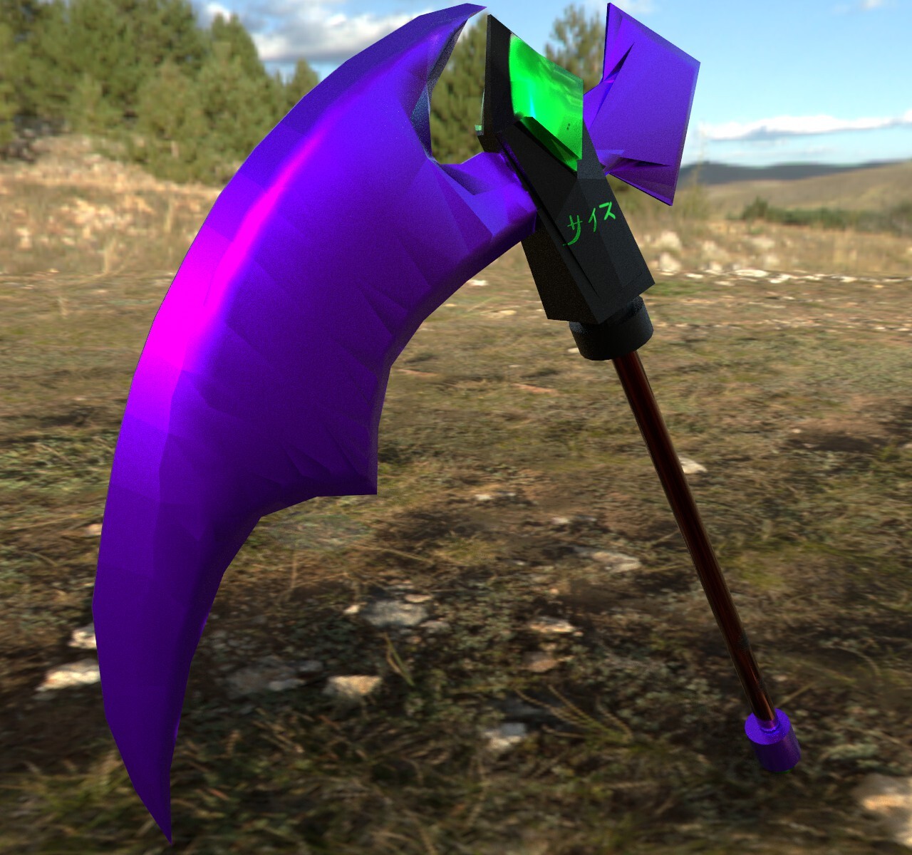 ArtStation - Toxic Scythe_LowPoly