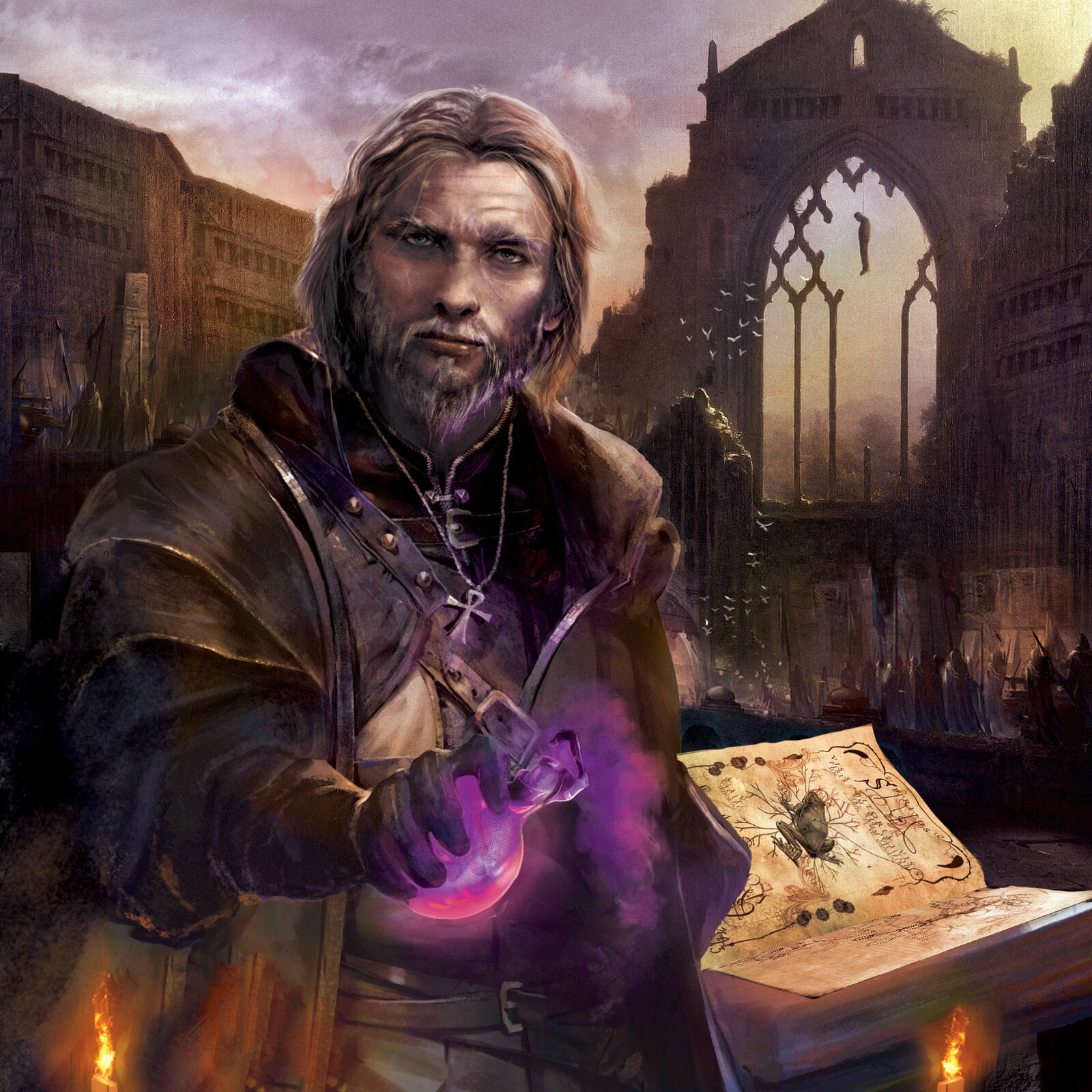 Gabor (Nagual) Nagy - Book cover illustration for Melchior's second part.