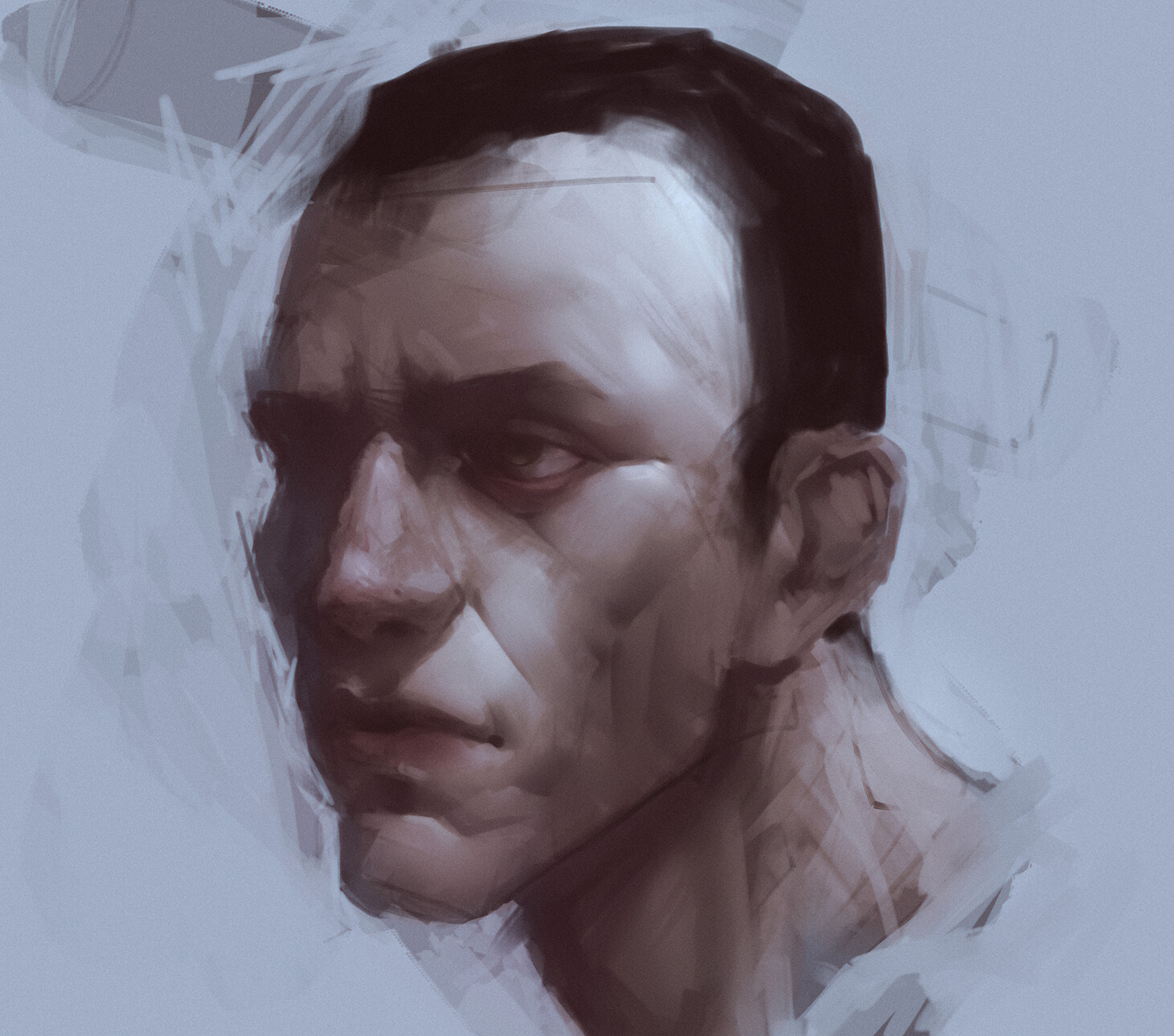 ArtStation - simple portrait from imagination