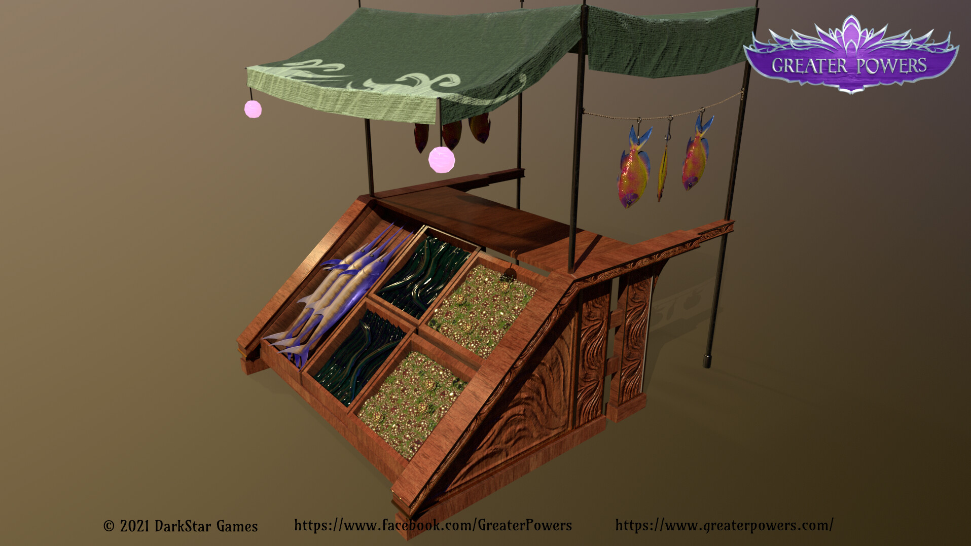 ArtStation - Fish Stall