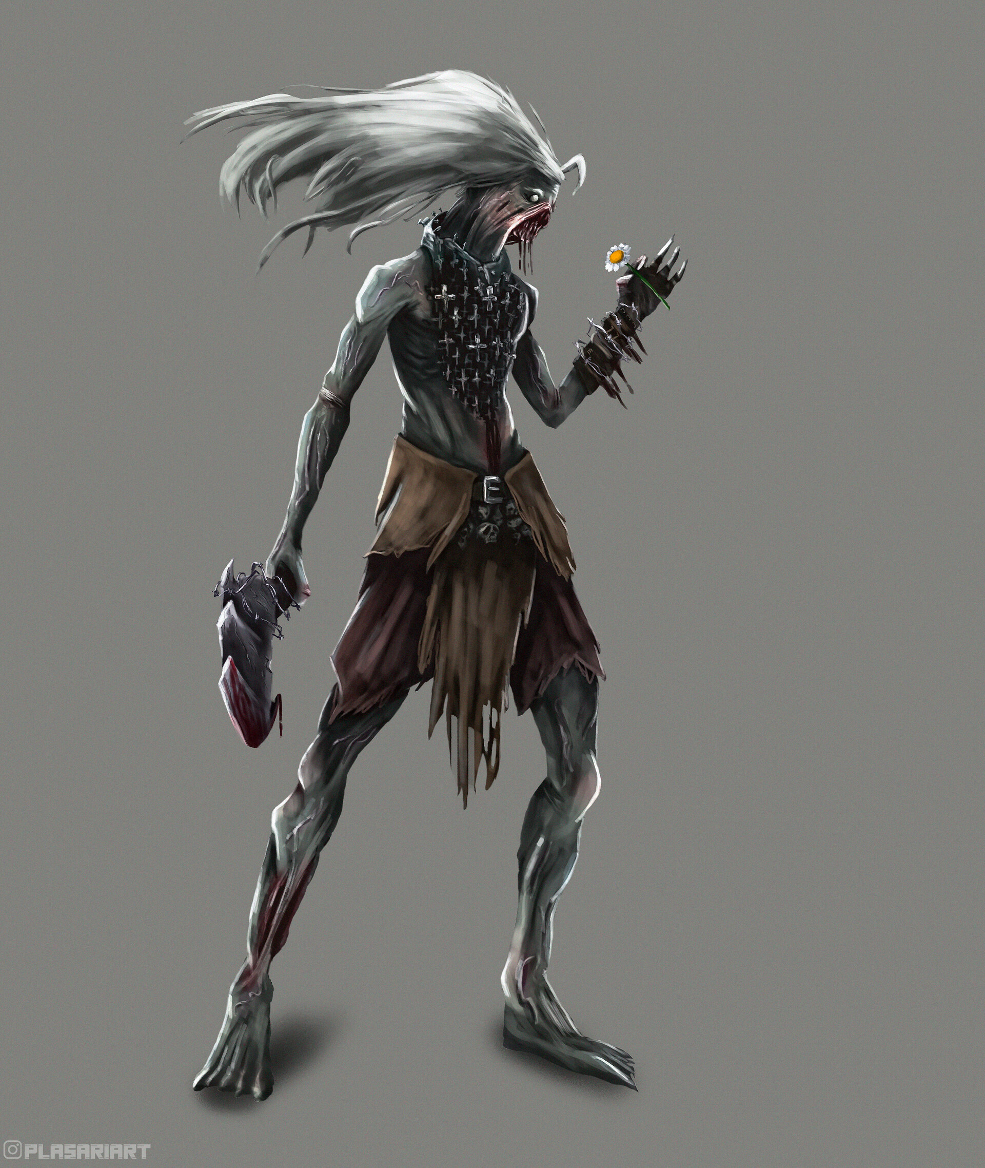 ArtStation - Summer flowers. Monster concept Made with Tutorial by ...