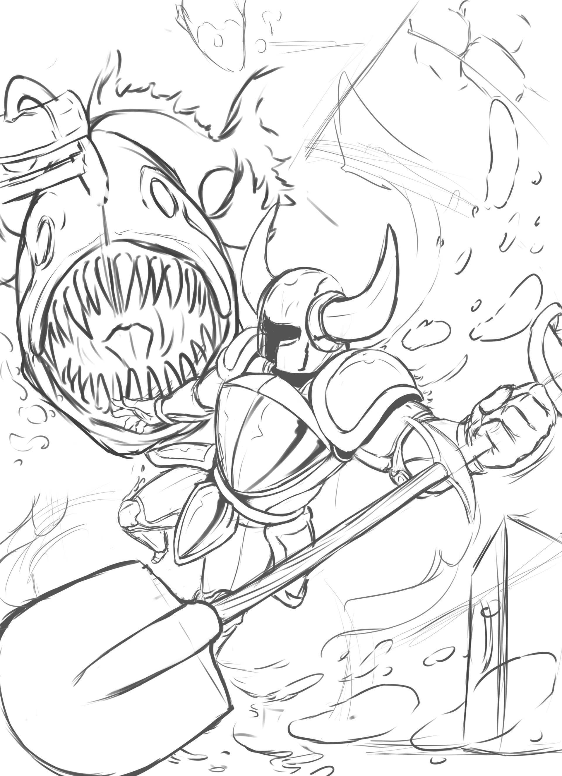 shovel knight coloring pages