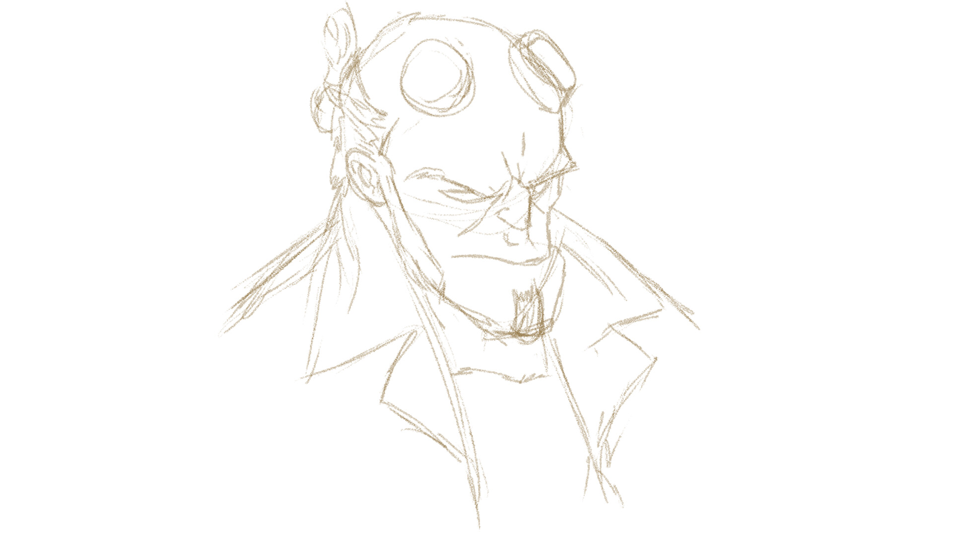 ArtStation - Hellboy Sketch Project