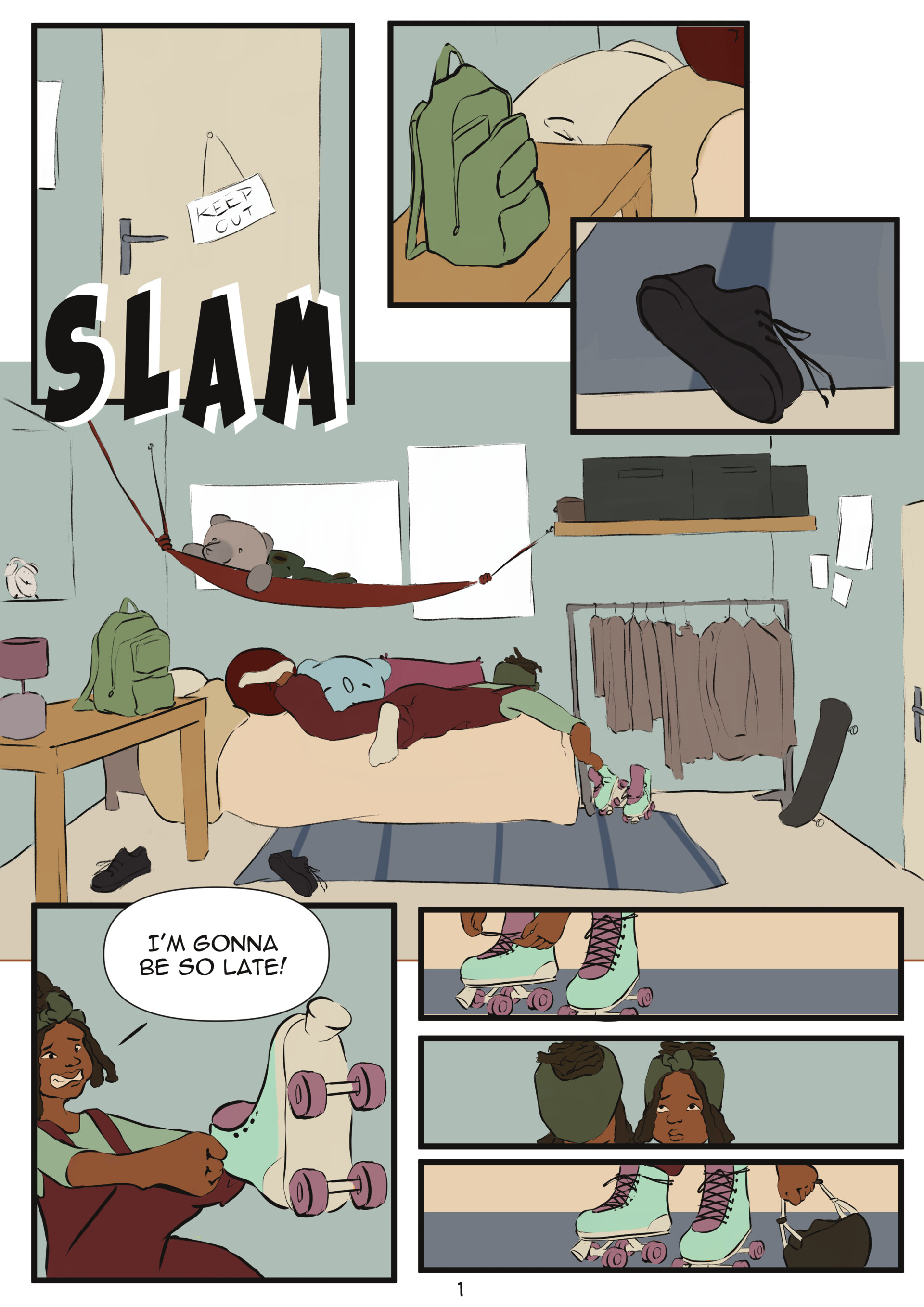 ArtStation - The Cold Place Comic - first draft