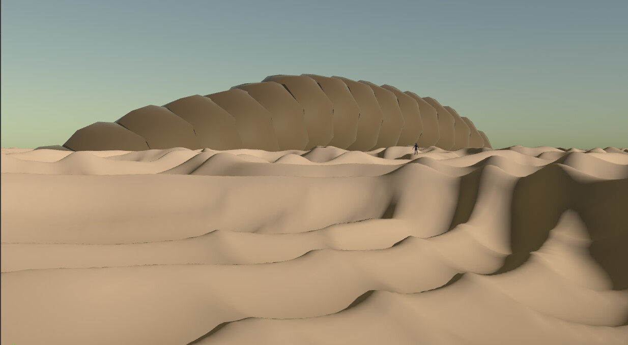 ArtStation - new scene, different worm model, and added a person