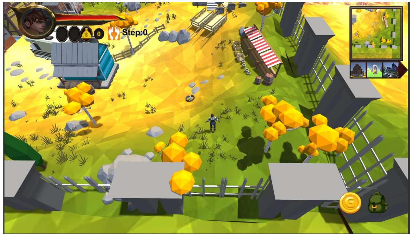 ArtStation - Simple Top down game, (Unity UI framework)