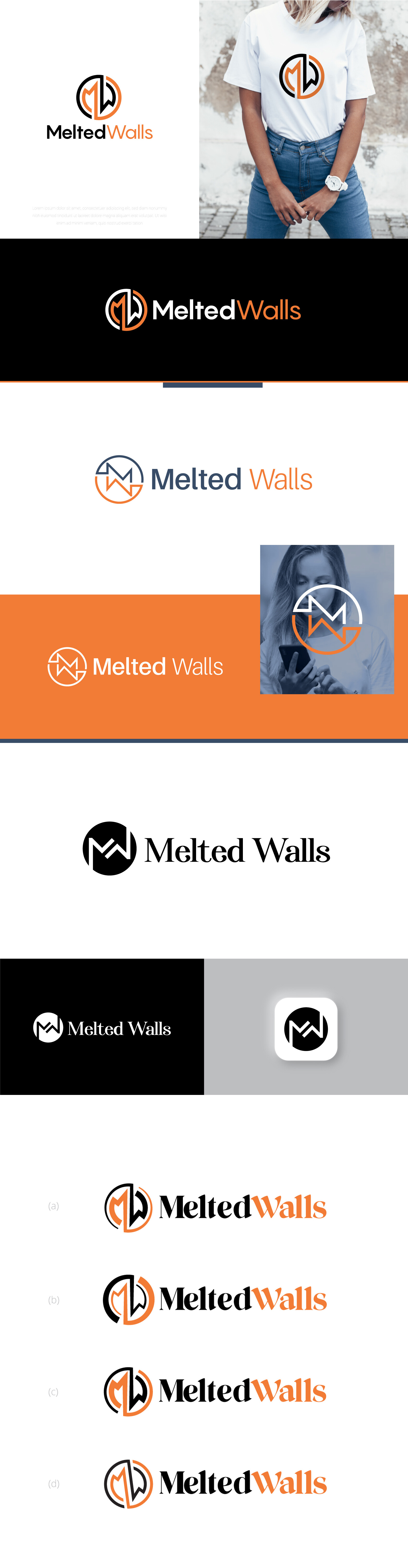 ArtStation - MeltedWalls Logo Concepts | Brand Logo Design
