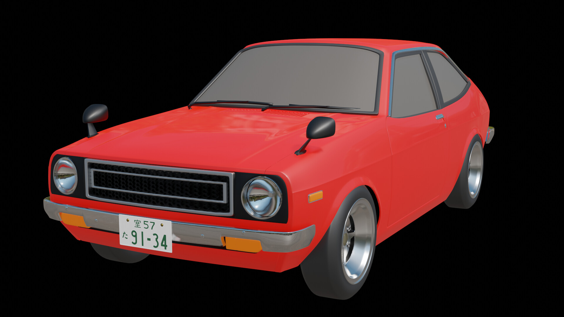 ArtStation - TOYOTA Publica Starlet kp47 2 doors