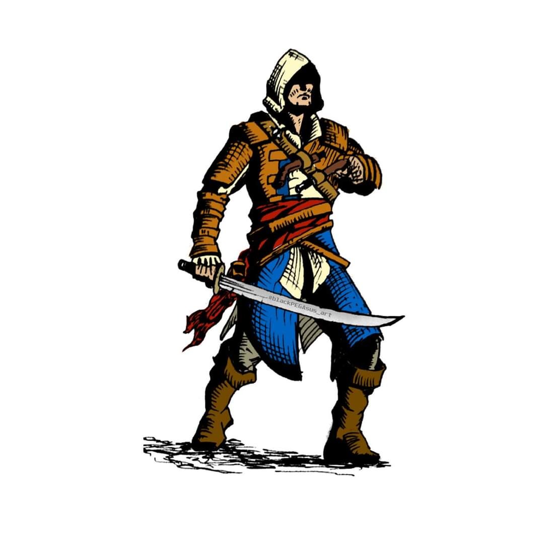 Edward Kenway Pirate Captain Outfit