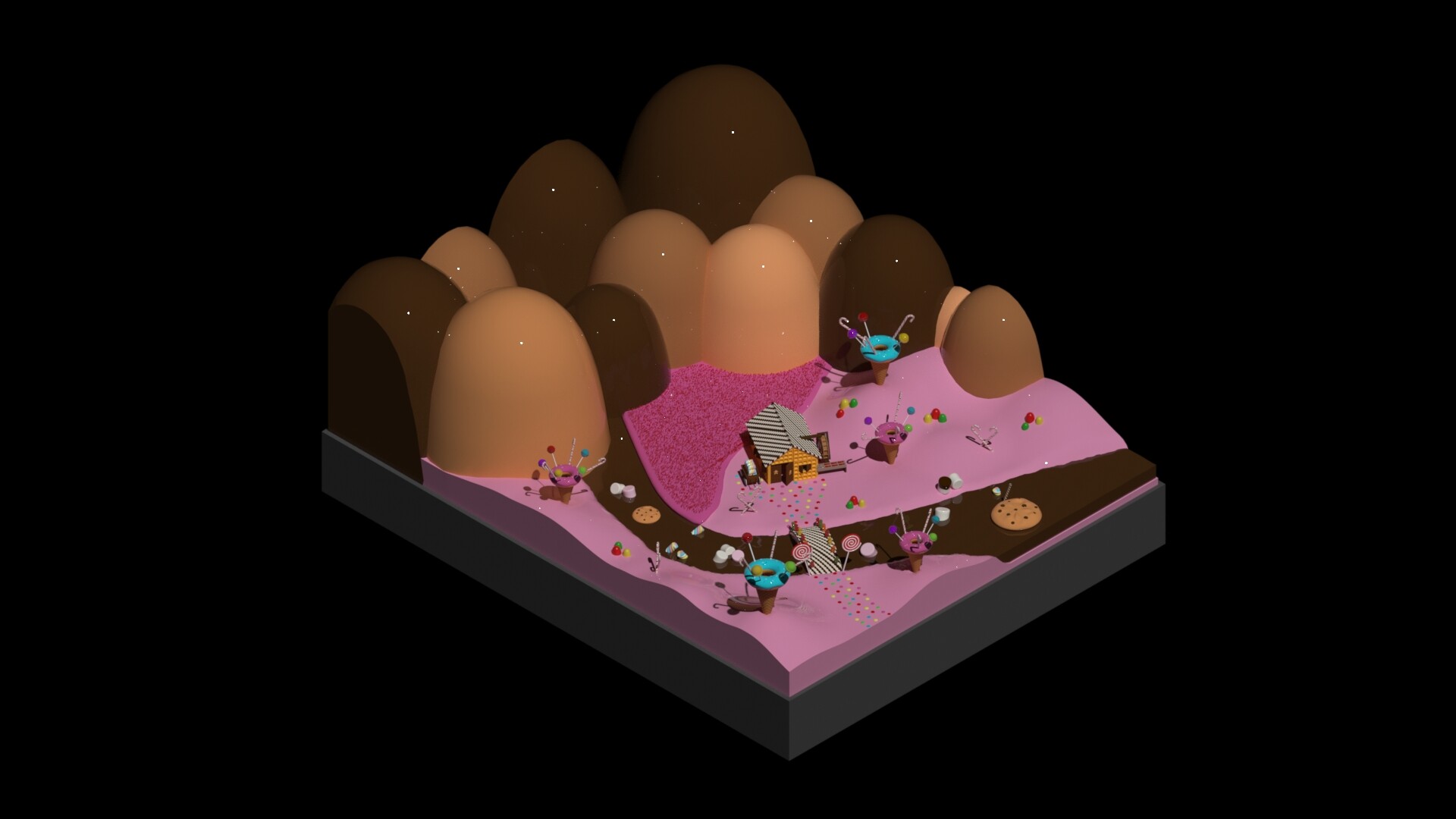 ArtStation - Candy Land 3D Model