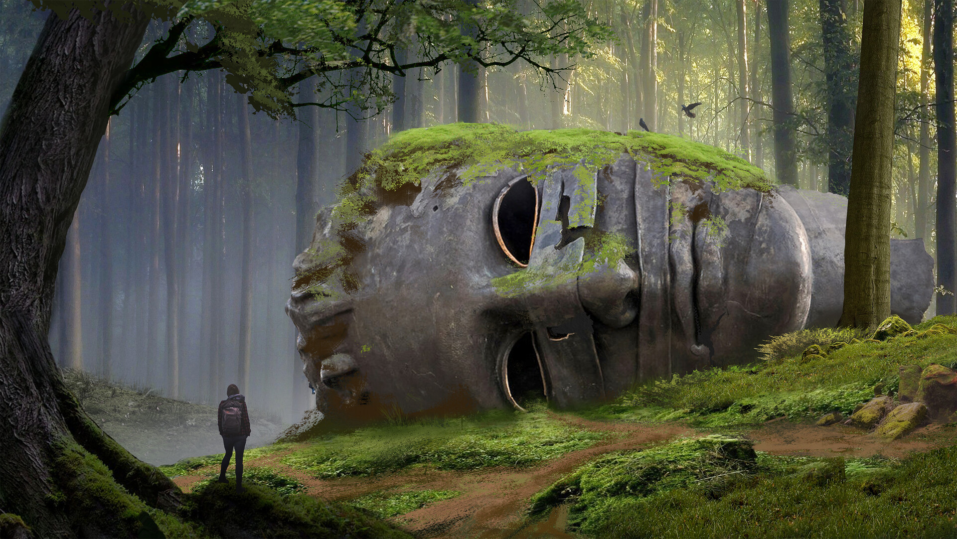 ArtStation - Head in forest