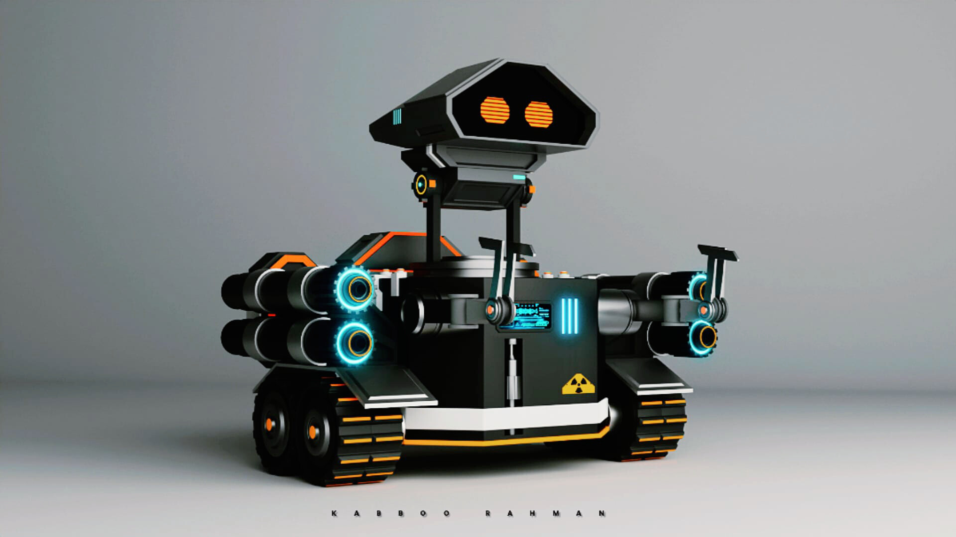 ArtStation - sci-fi robot model