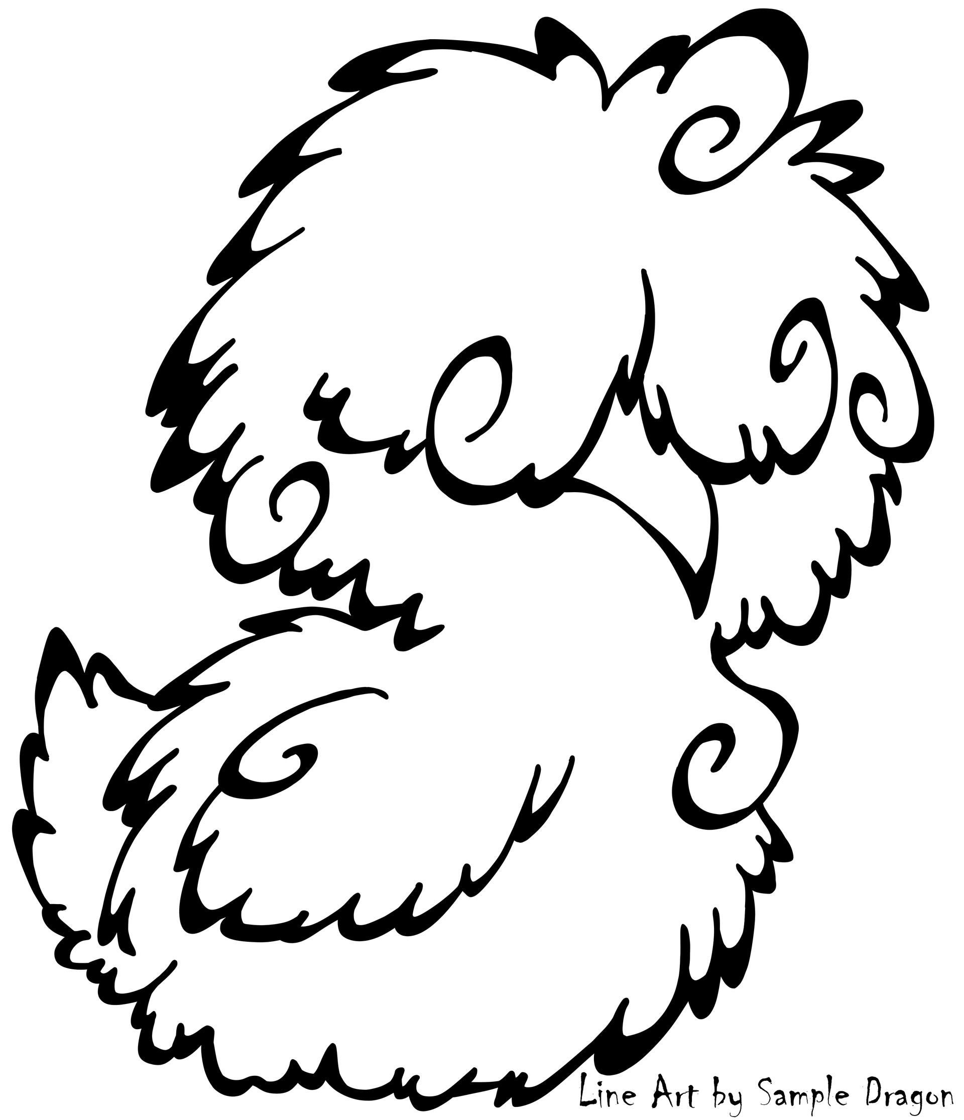 silkie coloring pages