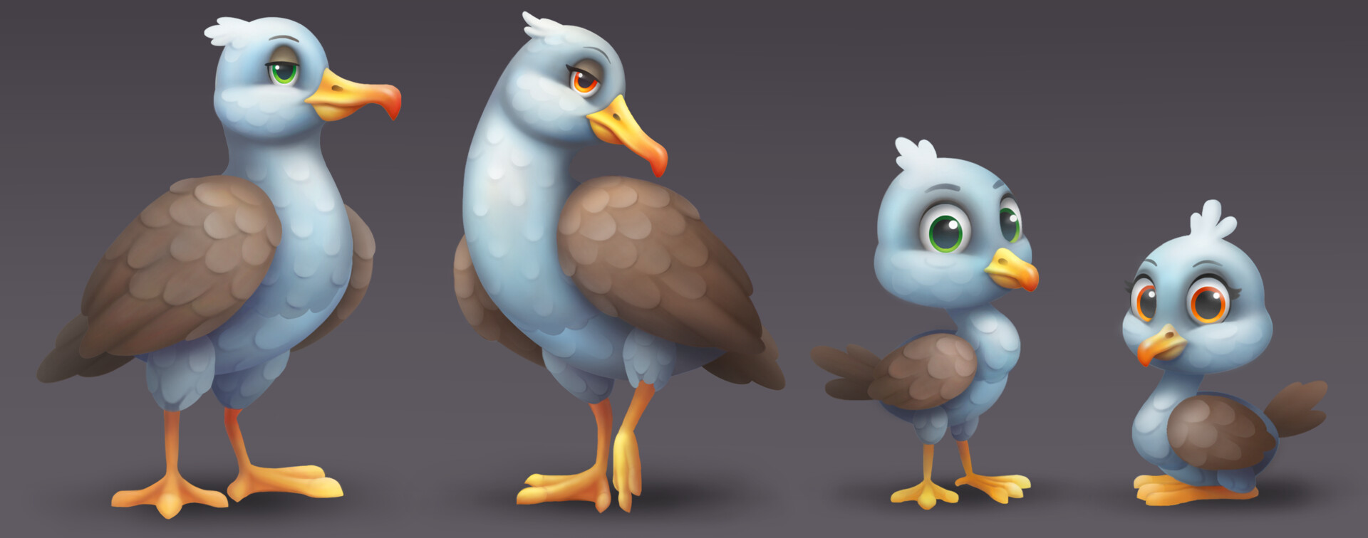 ArtStation - Albatross Family