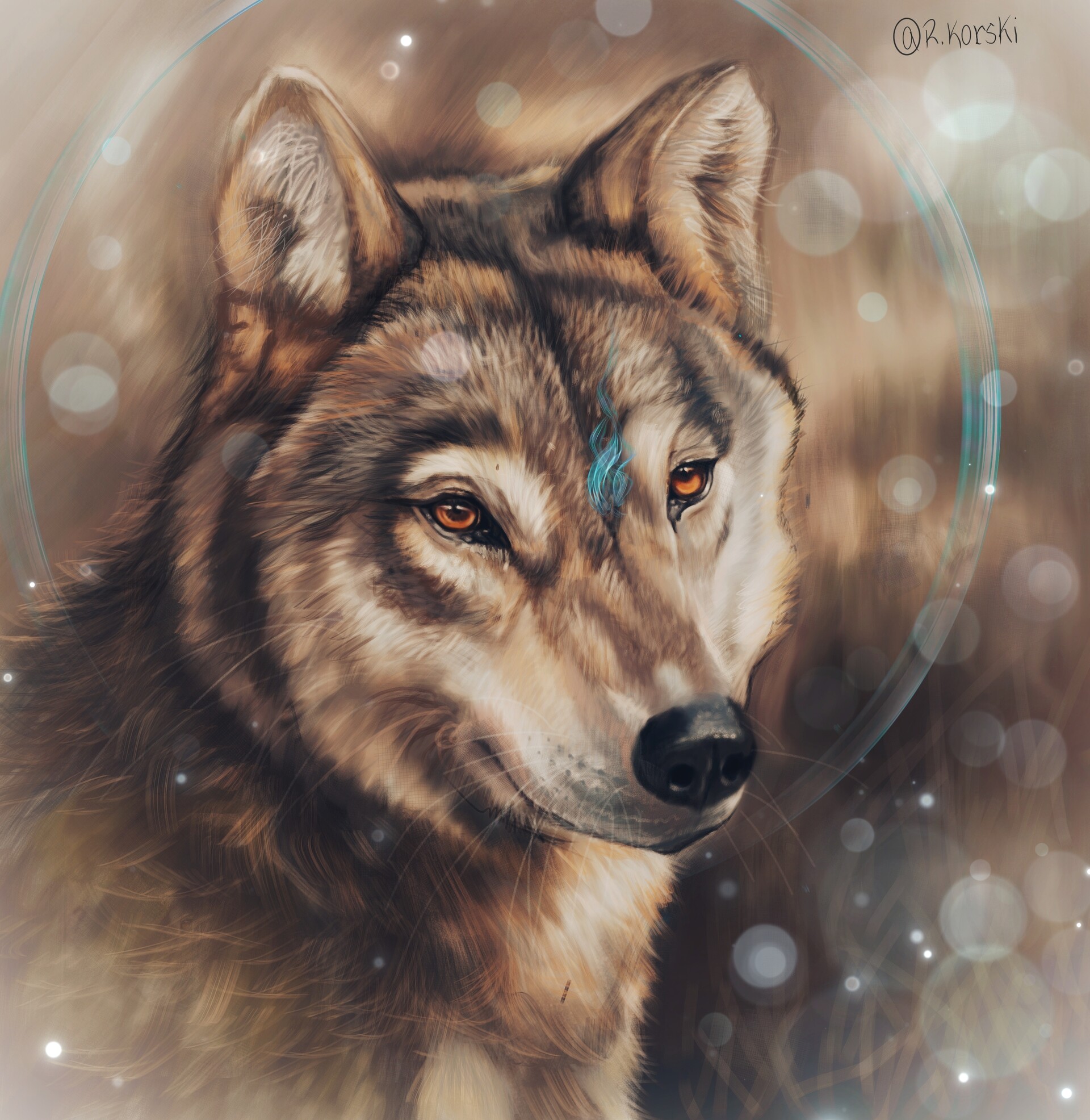 ArtStation - Spiritual wolf