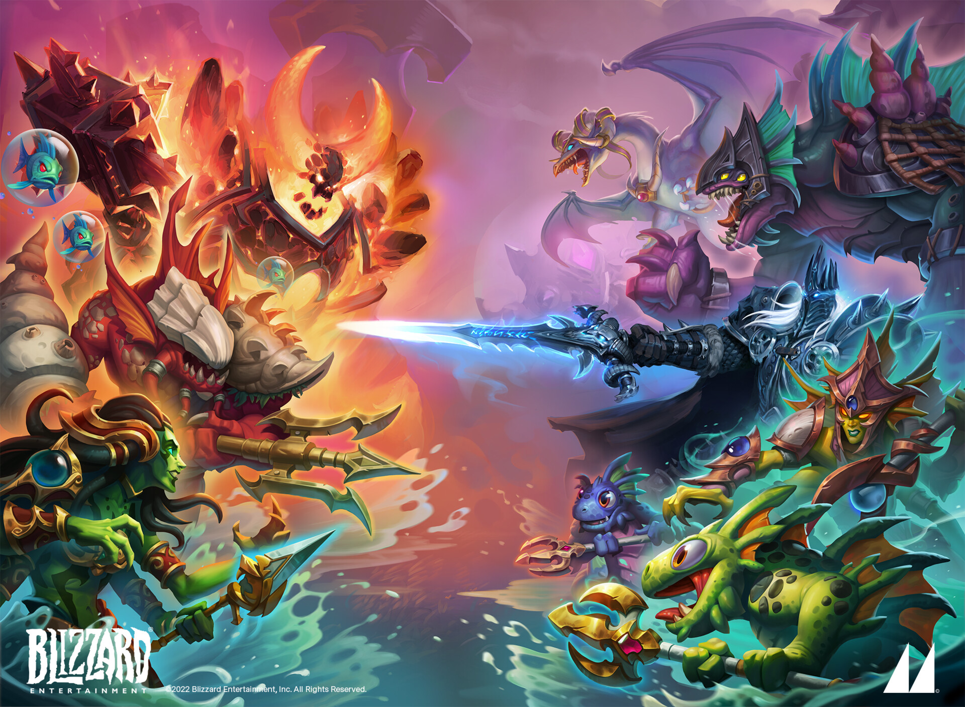 Mooncolony - Hearthstone | 23.2 Battlegrounds Key Art