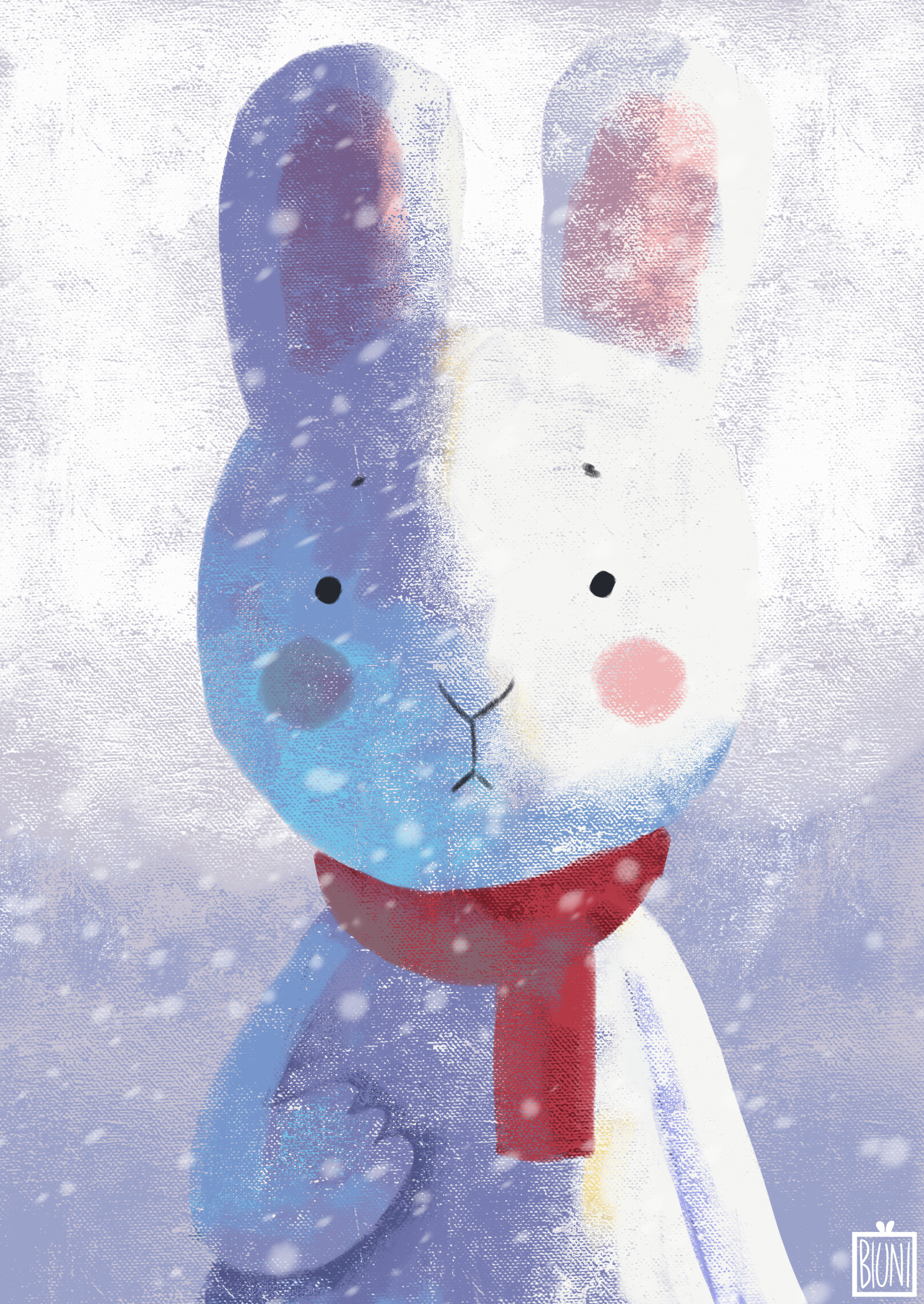 ArtStation - Bunny in the snow