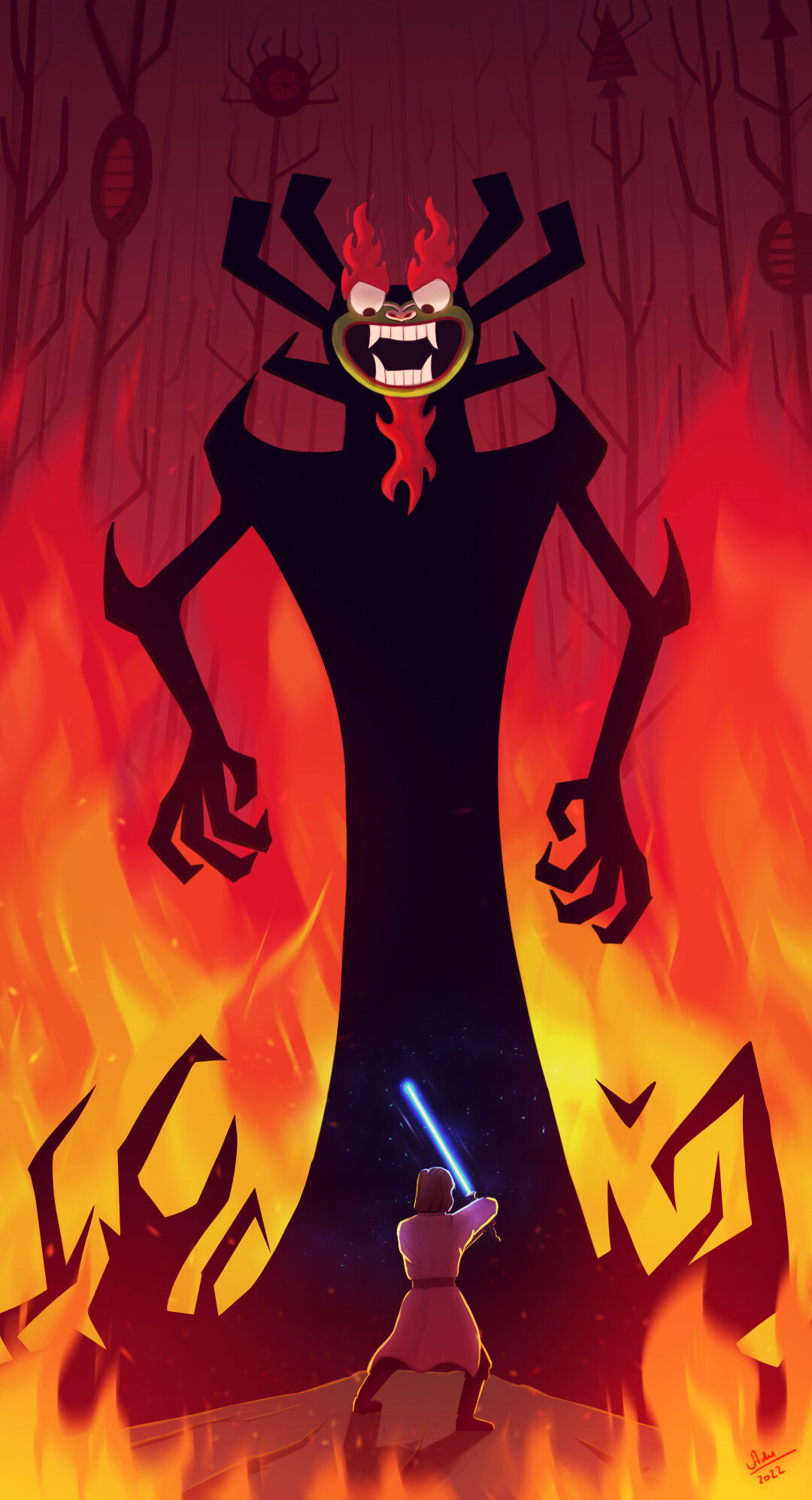 ArtStation - Obi-Wan meets Aku