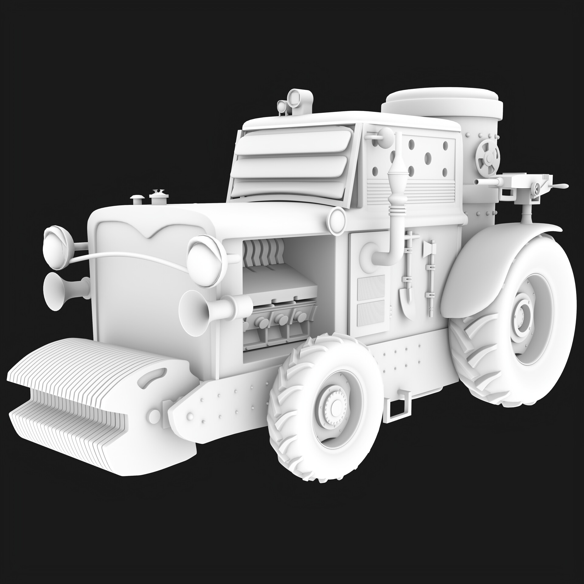 ArtStation - Dieselpunk Vehicle