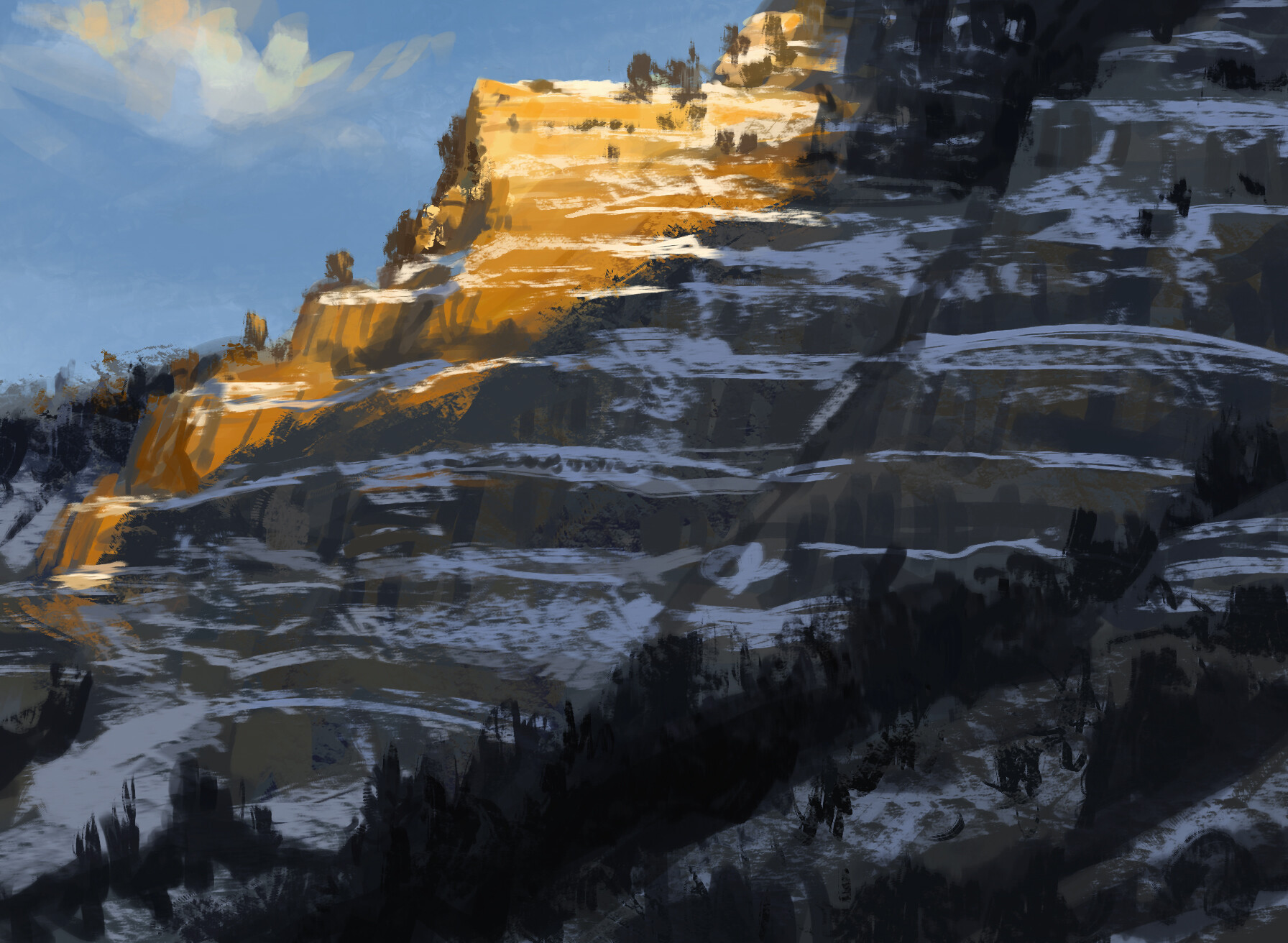 Justin Usher - Digital Plein Air Studies, 2022, pt. 1