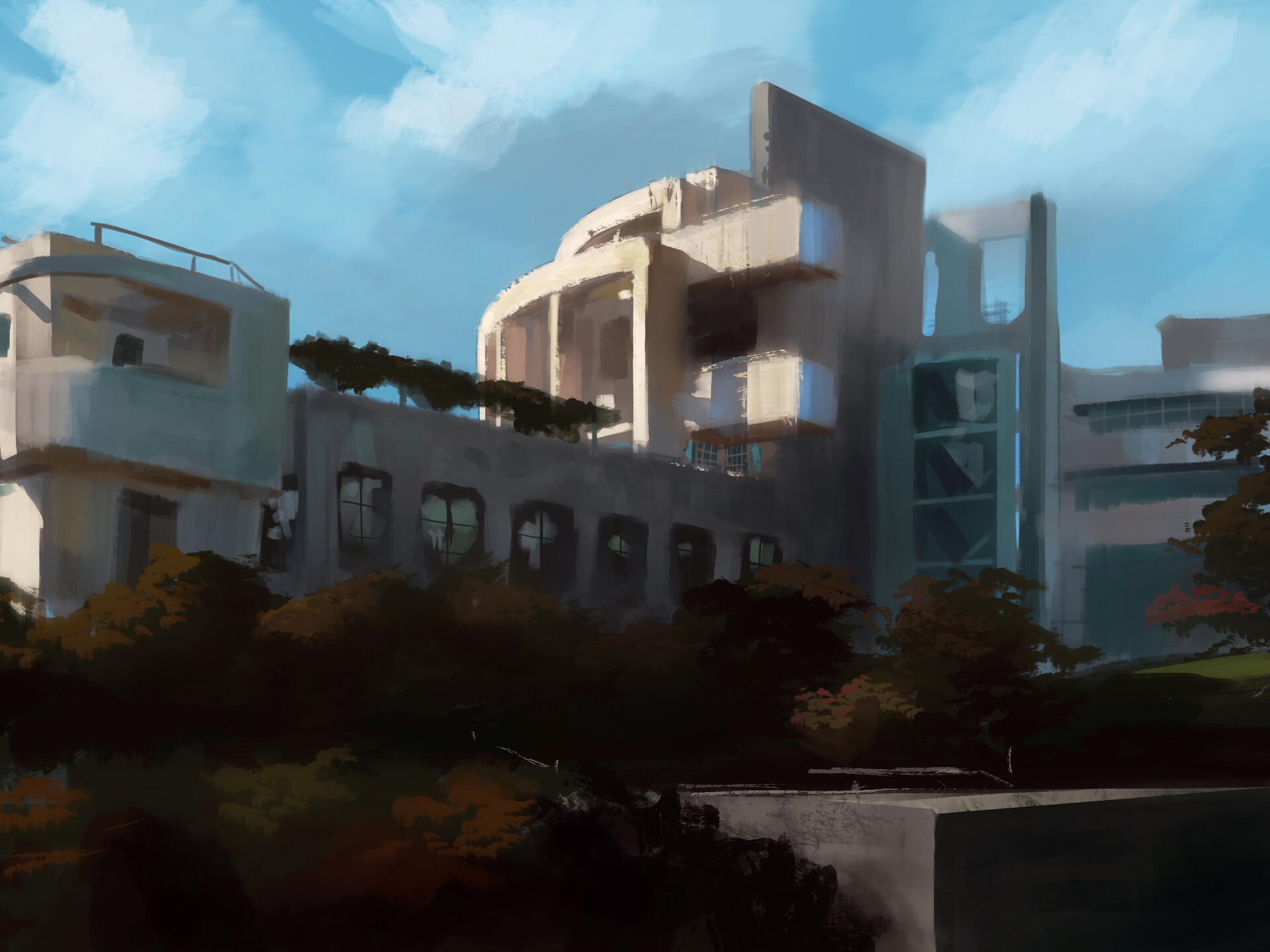 Justin Usher - Digital Plein Air Studies, 2022, pt. 1