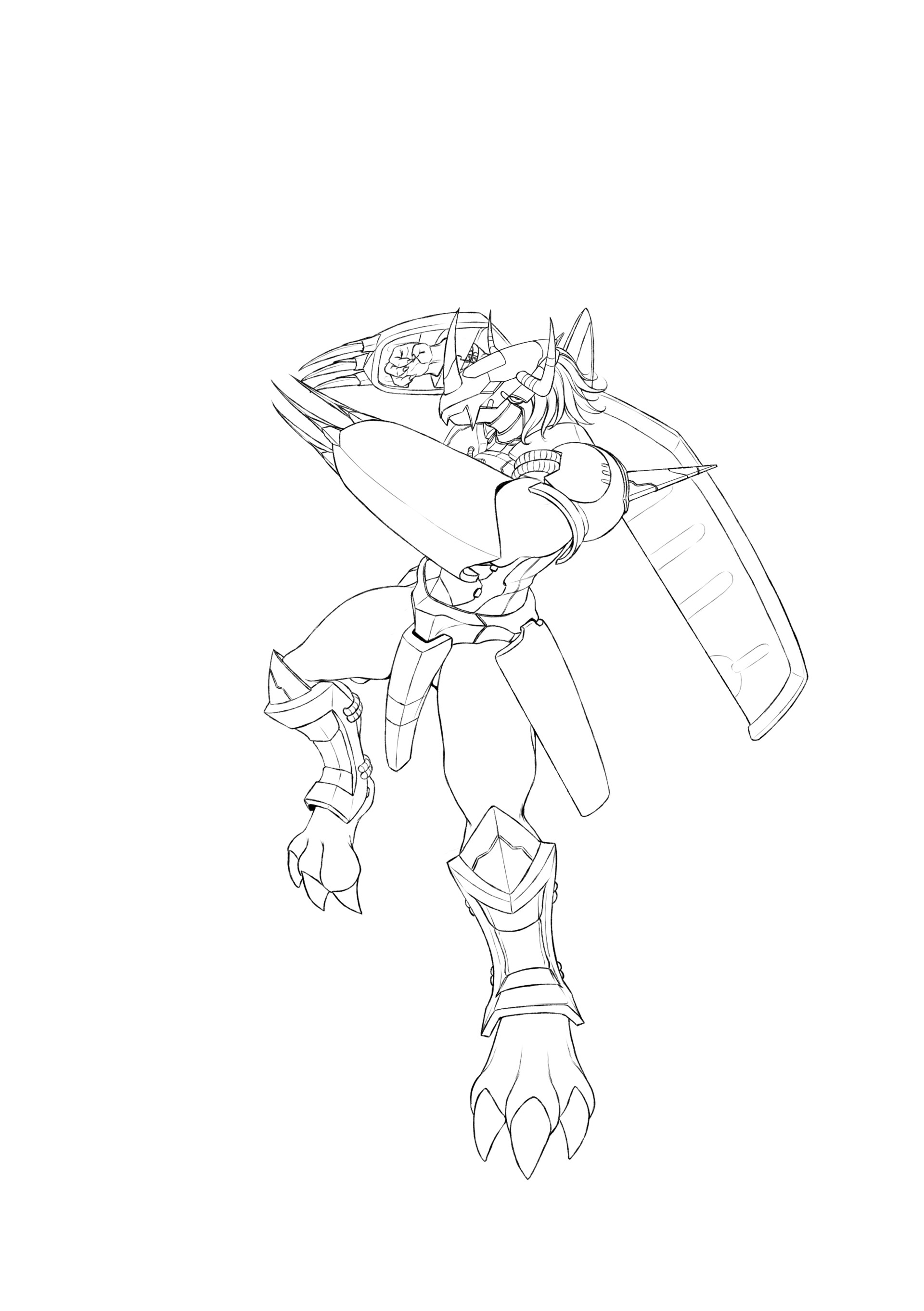 wargreymon coloring pages
