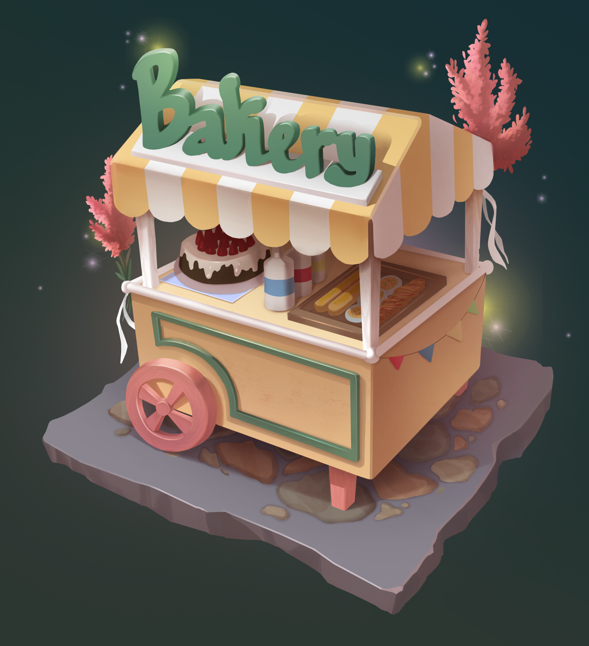 ArtStation - Baking cart props
