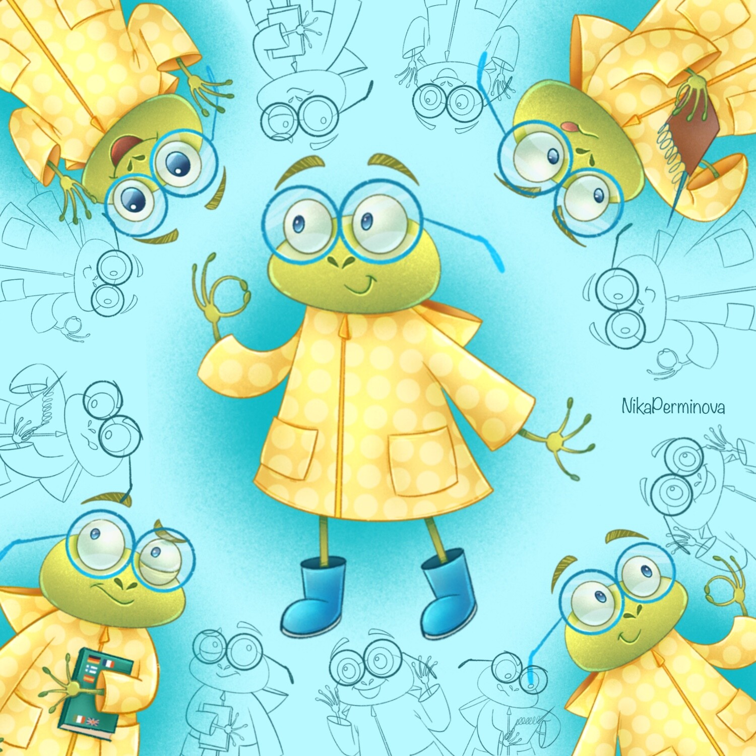 ArtStation - A curious frog. Character concept