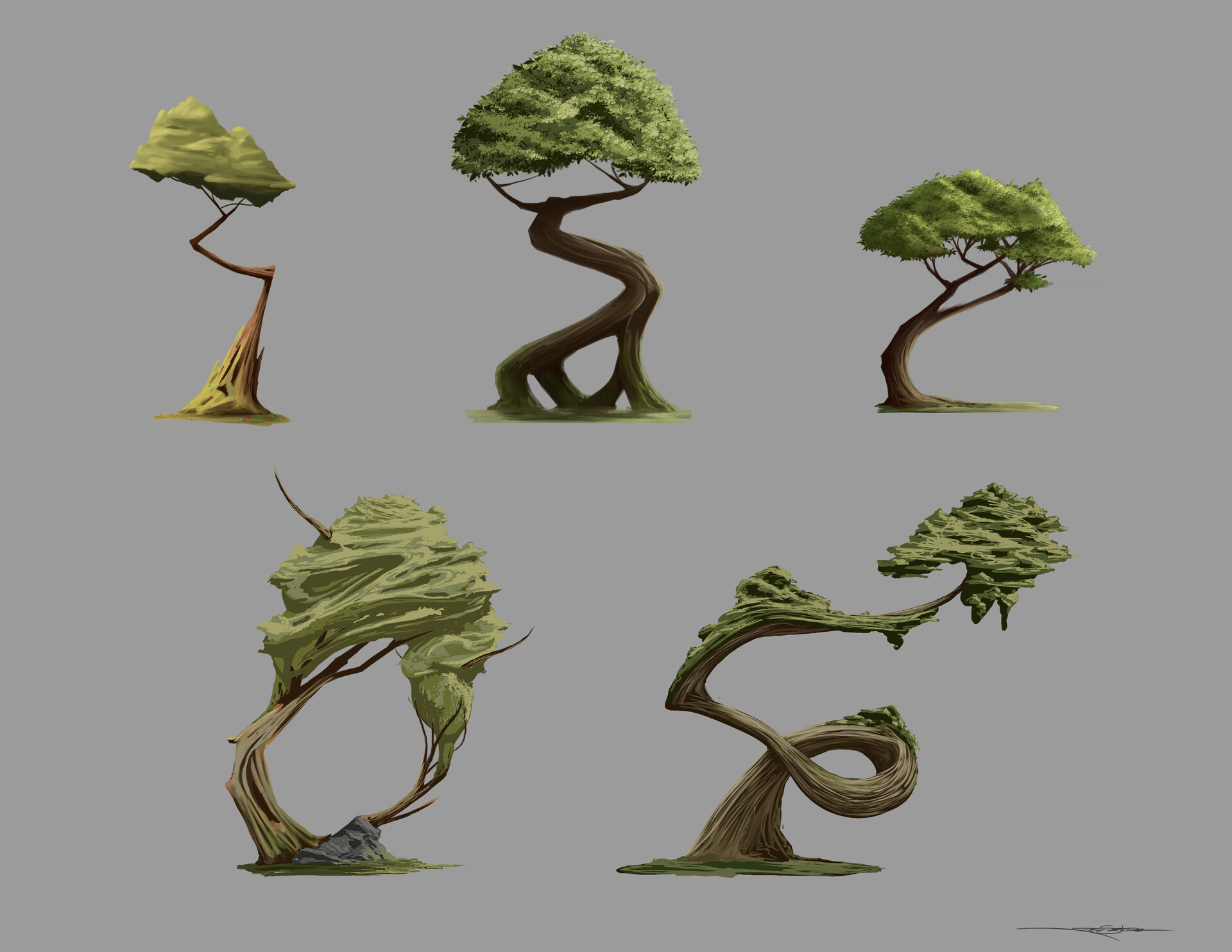 ArtStation - Trees Concept